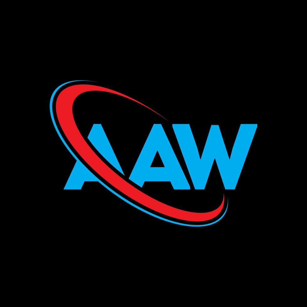 logotipo de aaw. aw carta. diseño del logotipo de la letra aaw. Logotipo inicial de Aaw ...