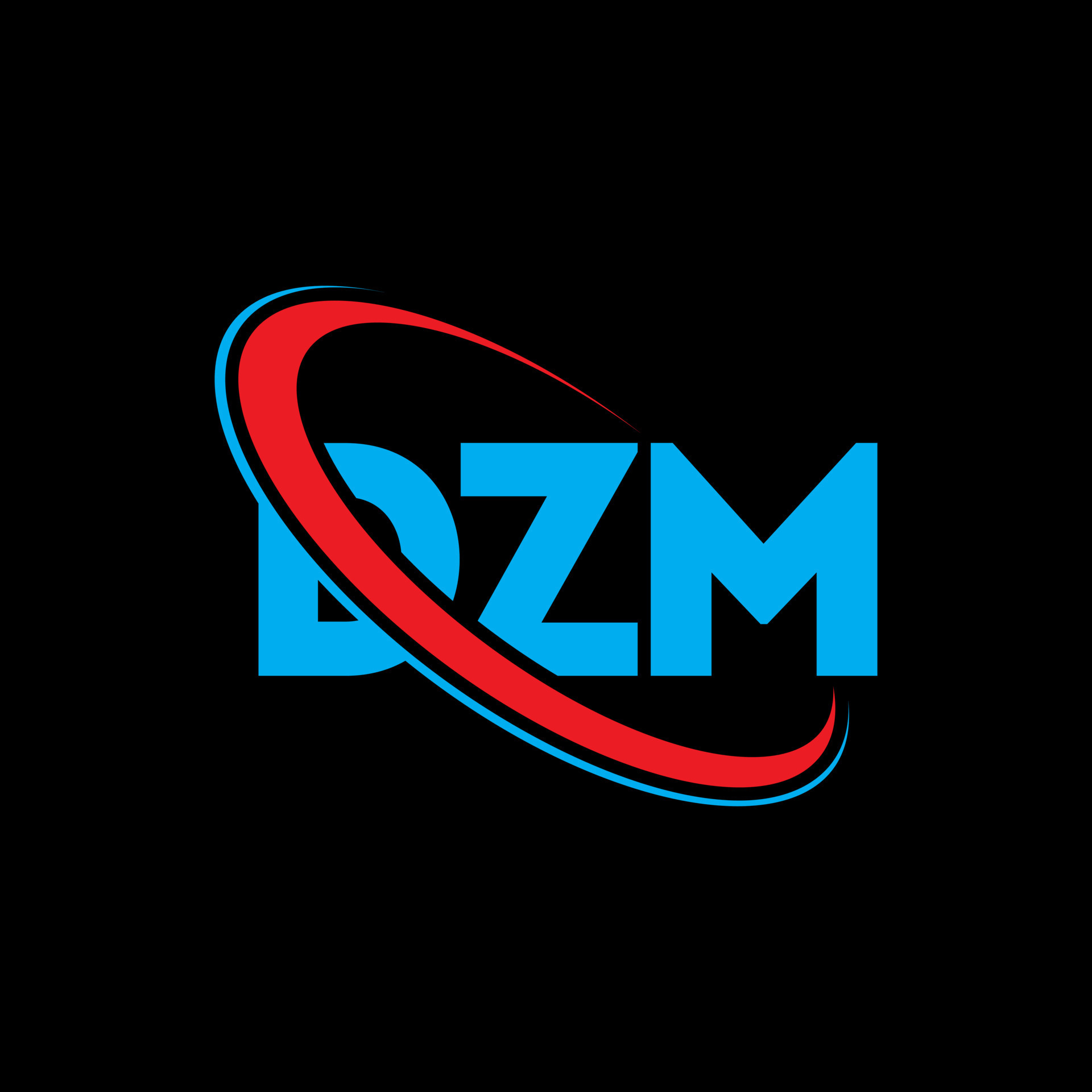 logotipo de dzm. letra dzm. diseño del logotipo de la letra dzm ...