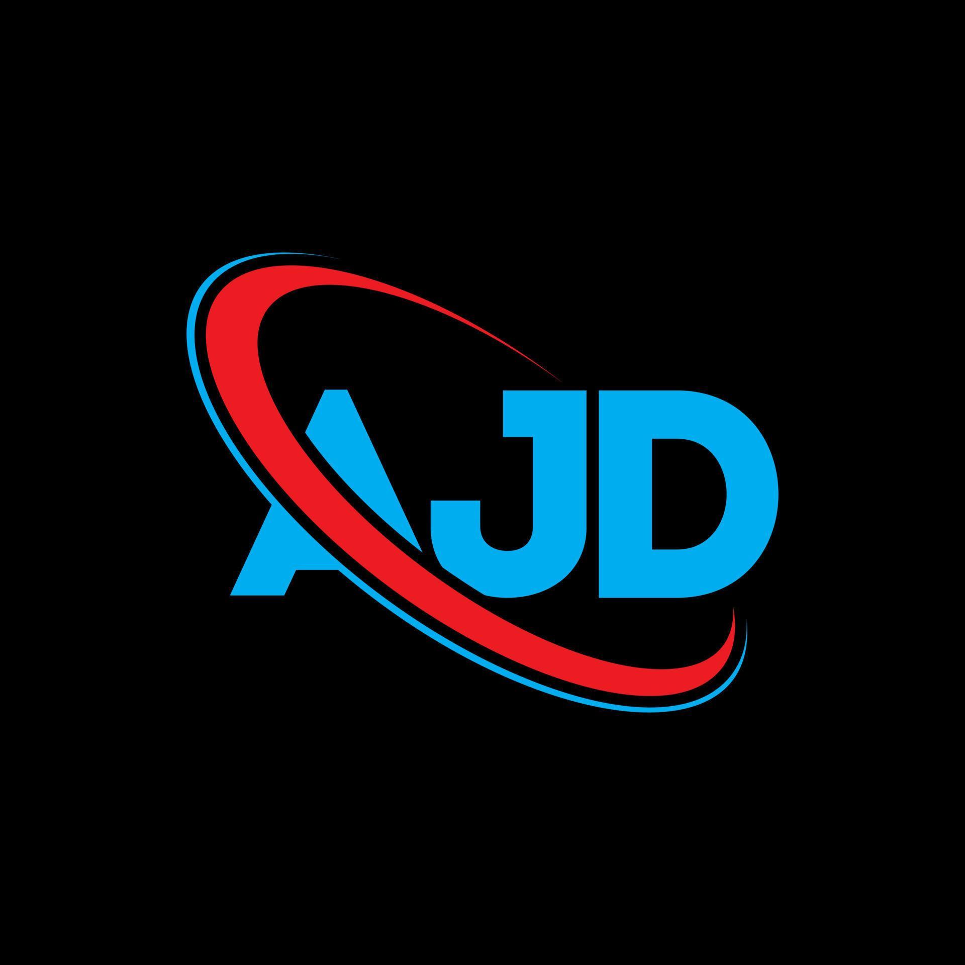 logotipo de ajd. carta ajd. diseño del logotipo de la letra ajd. logotipo de iniciales ajd ...