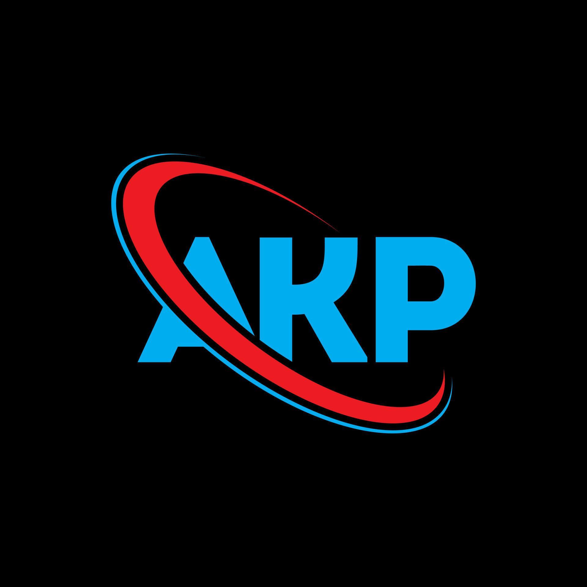 logotipo de apk. letra akp. diseño del logotipo de la letra akp. Logotipo de iniciales akp ...