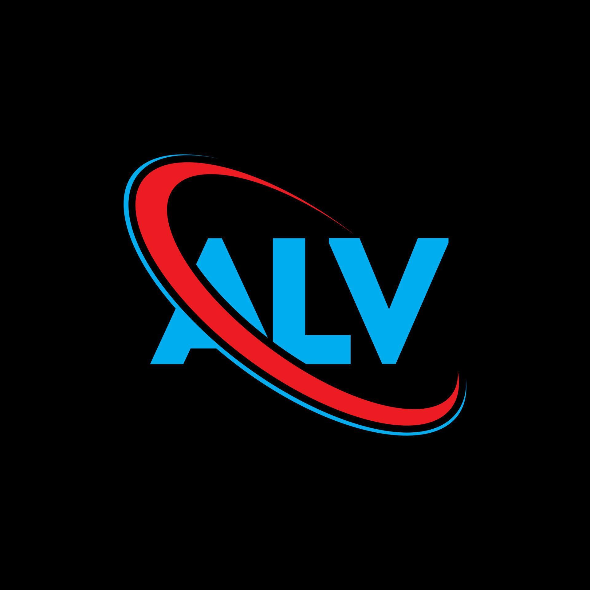 ALV logo. ALV letter. ALV letter logo design. Initials ALV logo linked with circle and uppercase ...