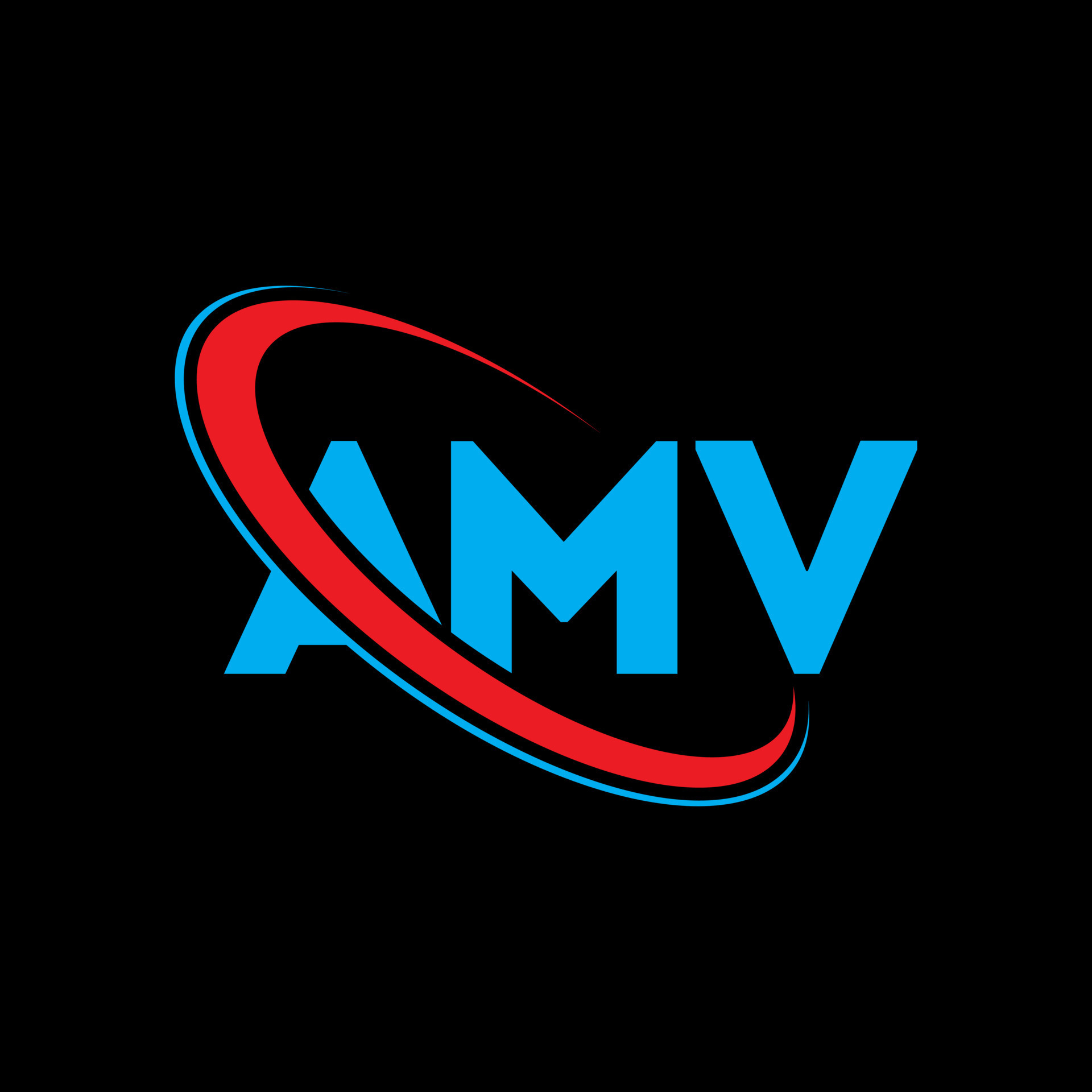 Logotipo De Amv Carta Amv Diseño Del Logotipo De La Letra Amv Logotipo De Iniciales Amv