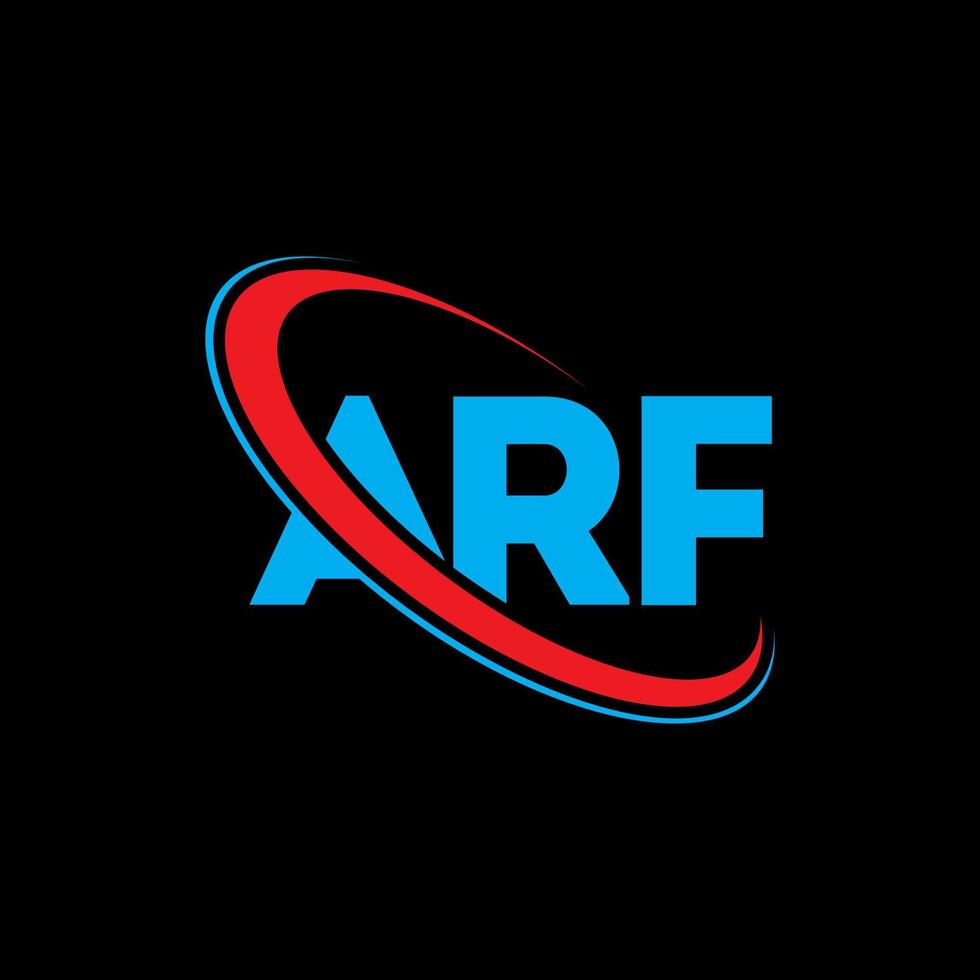 ARF logo. ARF letter. ARF letter logo design. Initials ARF logo linked with circle and uppercase ...