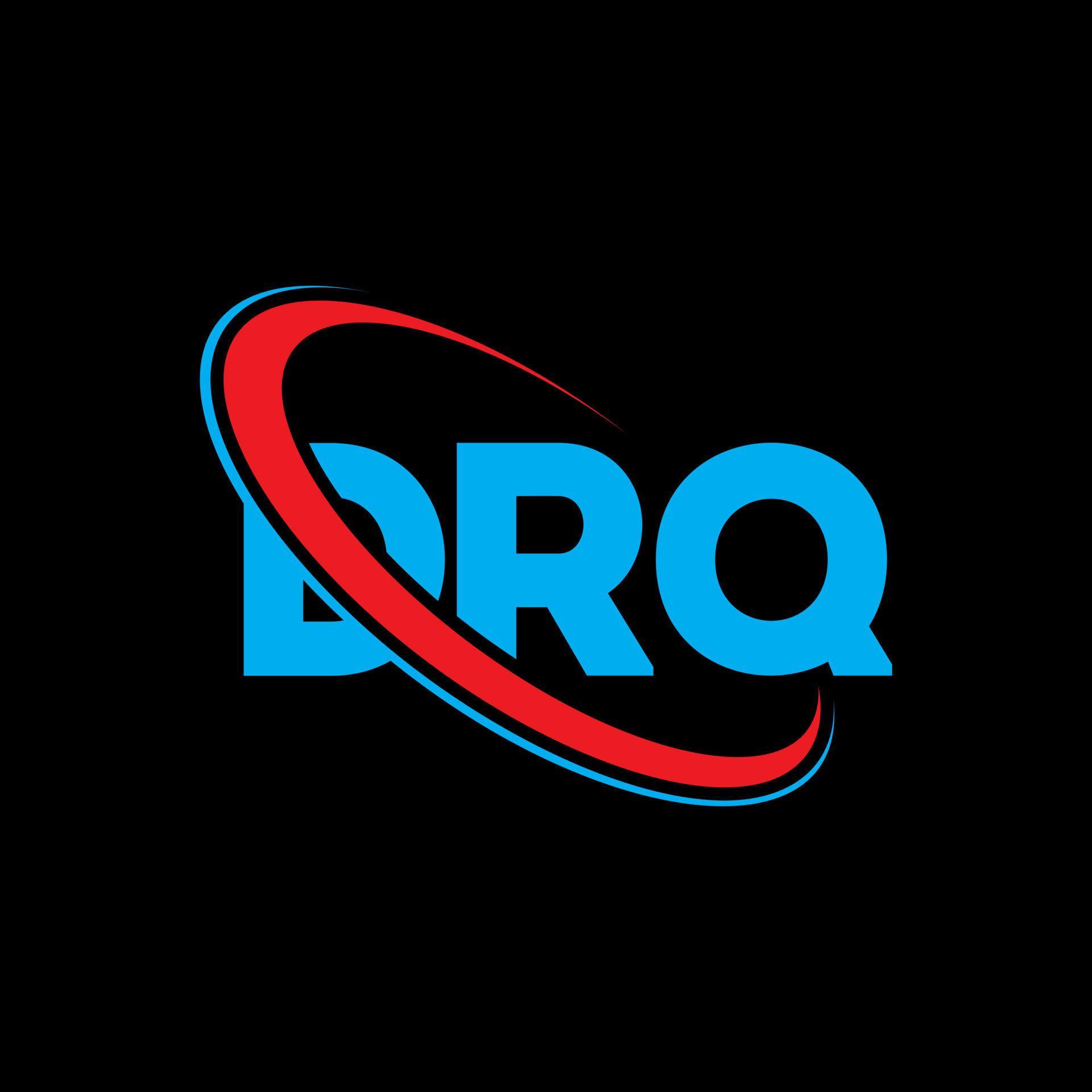 DRQ logo. DRQ letter. DRQ letter logo design. Initials DRQ logo linked with circle and uppercase ...