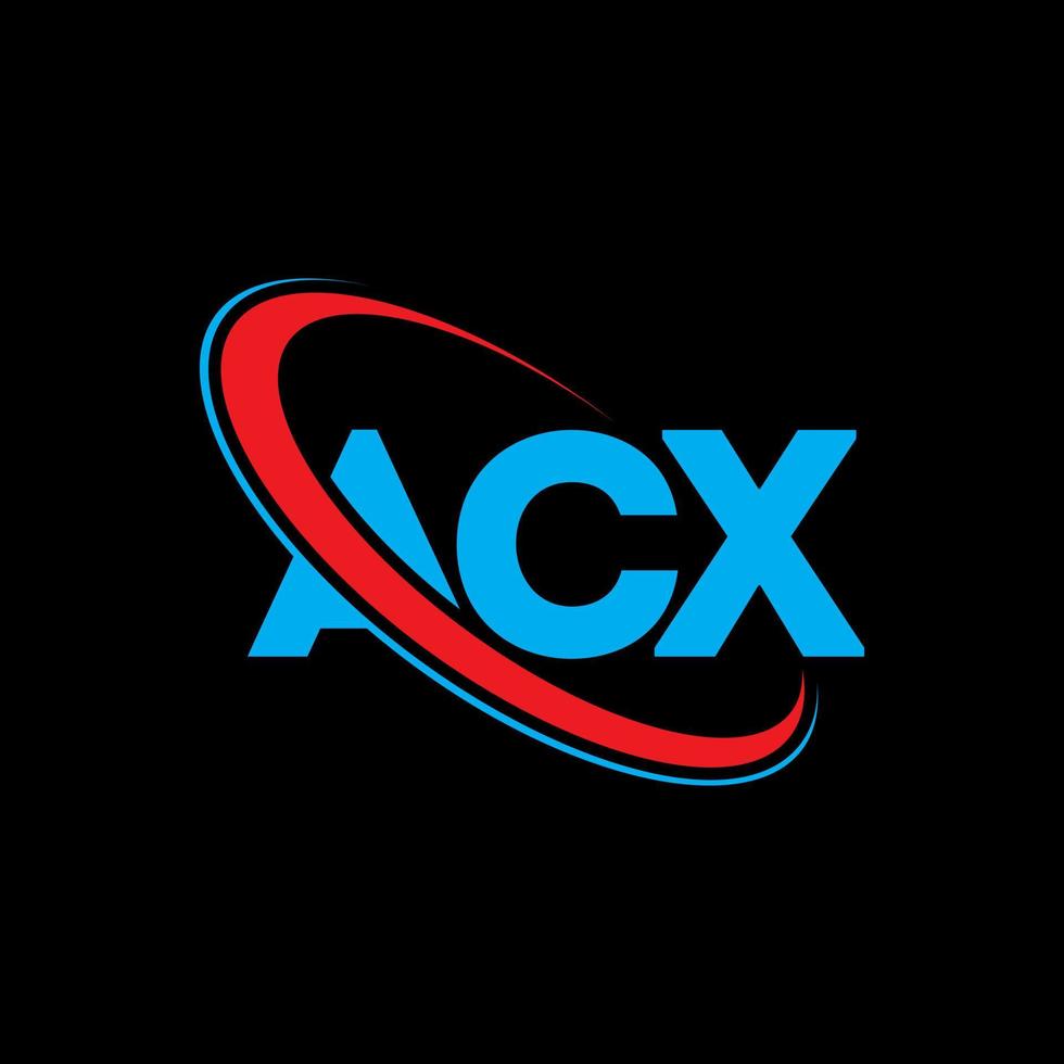 logotipo de ax. carta acx. diseño del logotipo de la letra acx. Iniciales logotipo acx vinculado ...