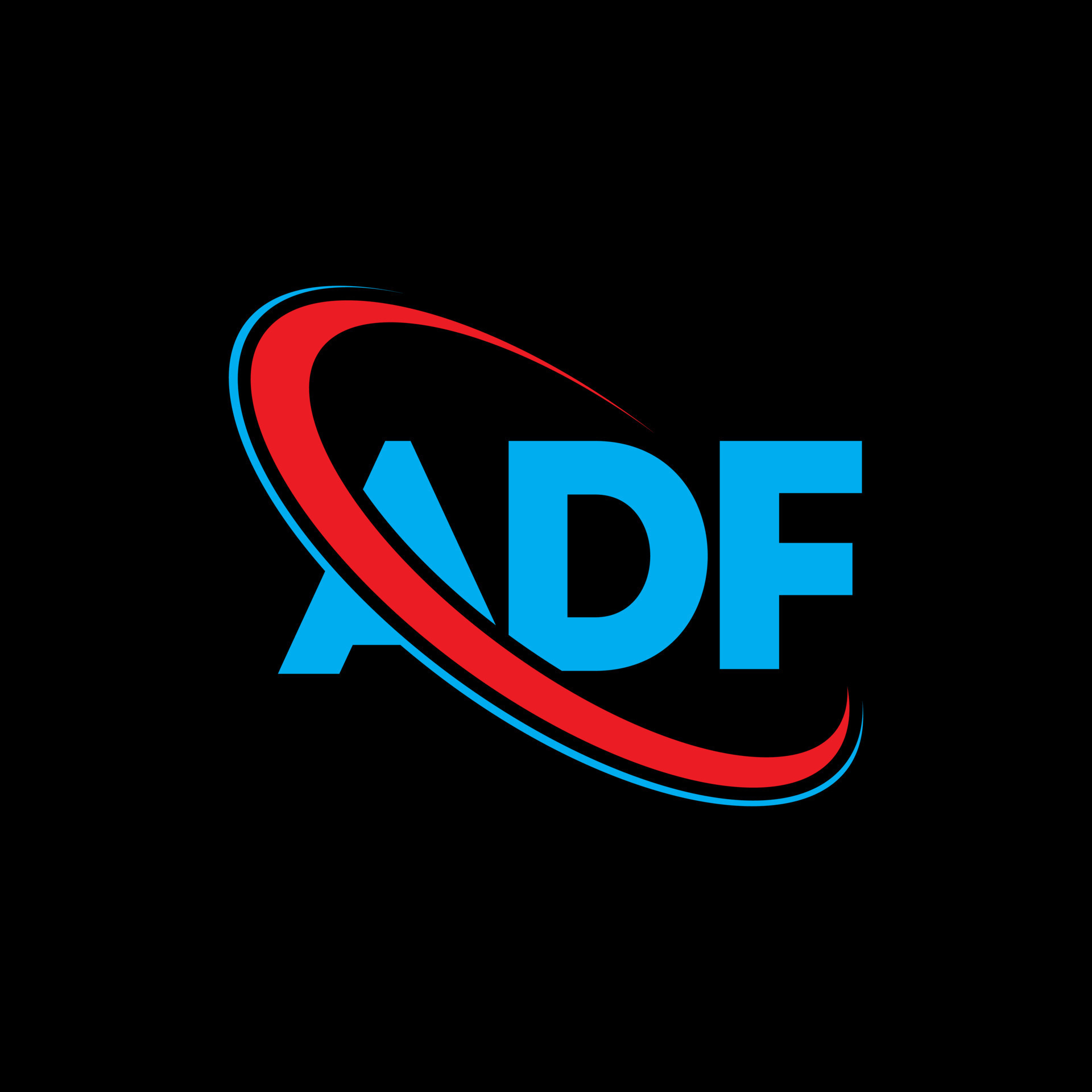 logotipo de la adf. carta adf. diseño de logotipo de letra adf. Logotipo de iniciales adf ...