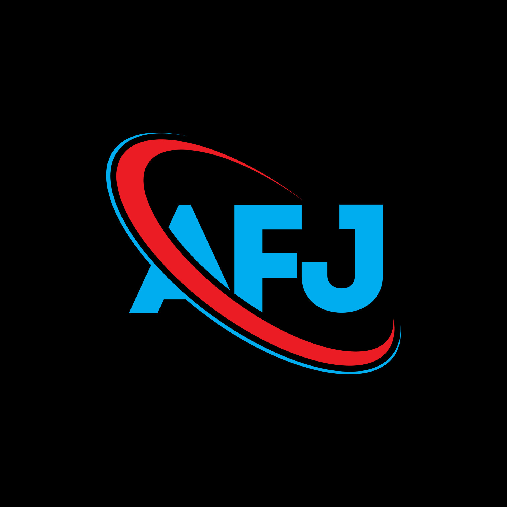 logotipo de afj. letra aj. diseño del logotipo de la letra afj. logotipo de iniciales afj ...