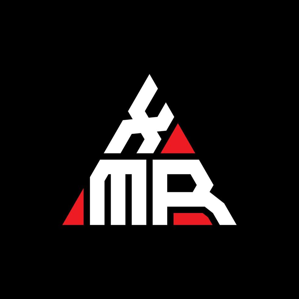Xmr Triangle Letter Logo Design With Triangle Shape Xmr Triangle Logo