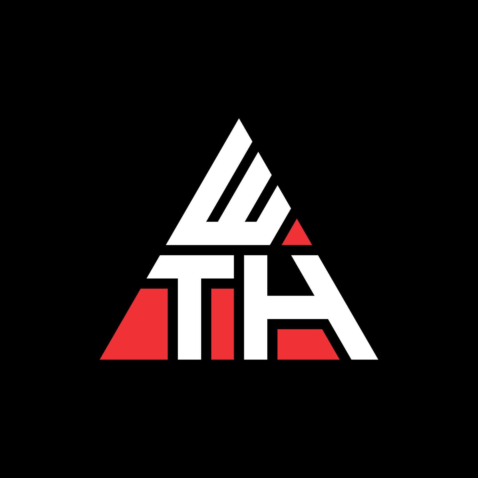 WTH triangle letter logo design with triangle shape. WTH triangle logo ... WTH triangle letter logo design with triangle shape. WTH triangle logo ...