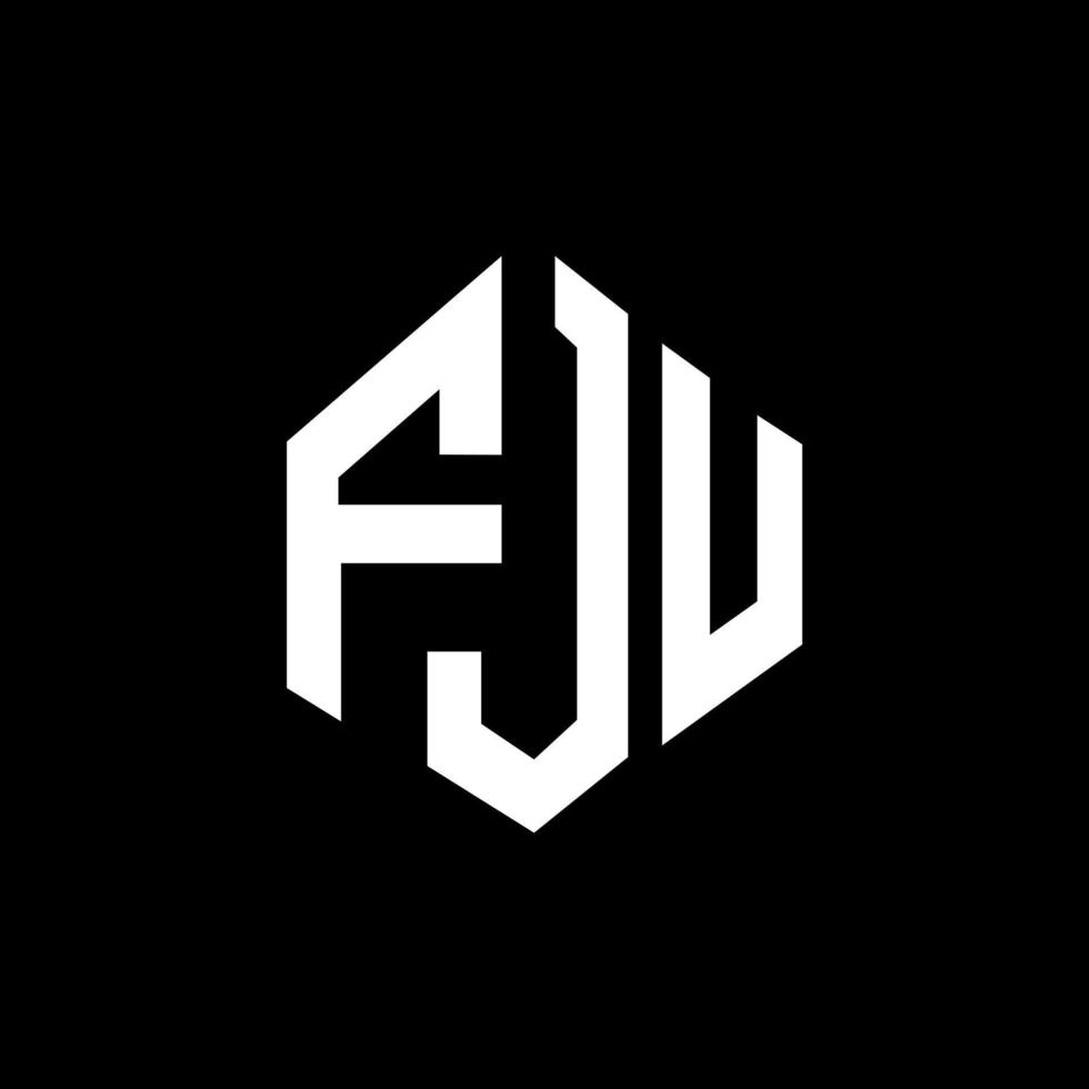 Fju Letter Logo Design With Polygon Shape Fju Polygon And Cube Shape Logo Design Fju Hexagon