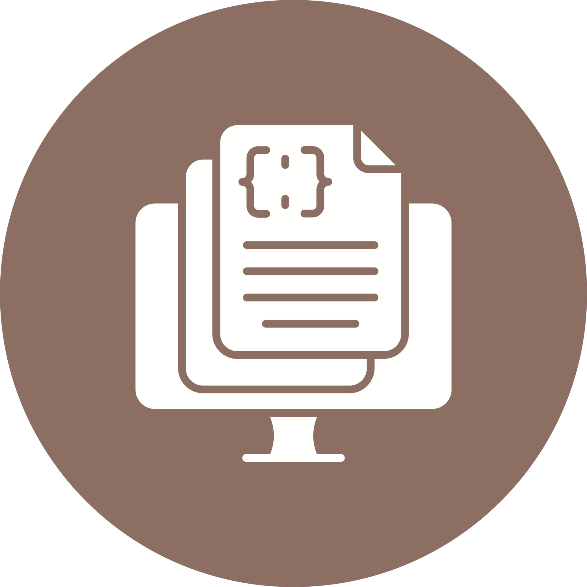 icono de fondo de círculo de glifo de notas de programación 9046079 ...