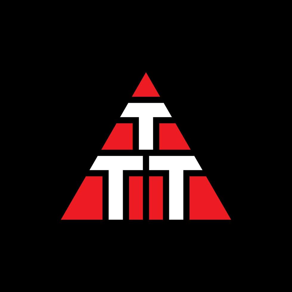 diseño de logotipo de letra de triángulo ttt con forma de triángulo. monograma de diseño de ...