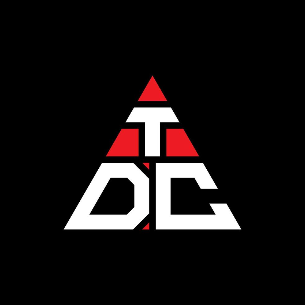 Tdc Triangle Letter Logo Design With Triangle Shape Tdc Triangle Logo Design Monogram Tdc