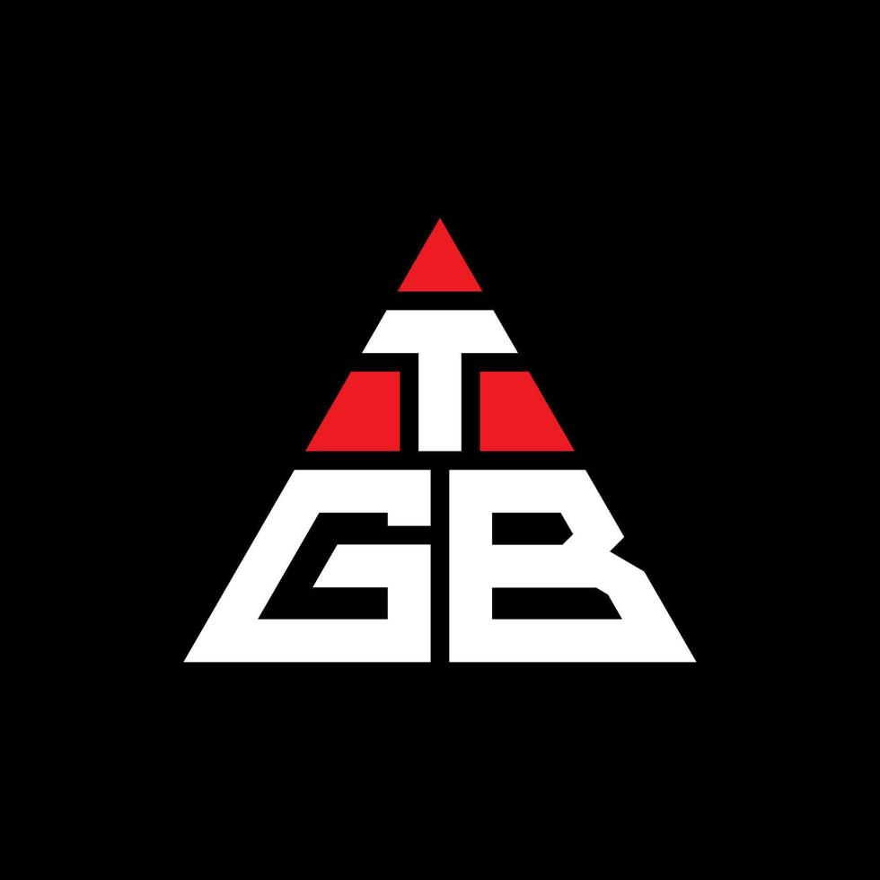 diseño de logotipo de letra triangular tgb con forma de triángulo. monograma de diseño de ...