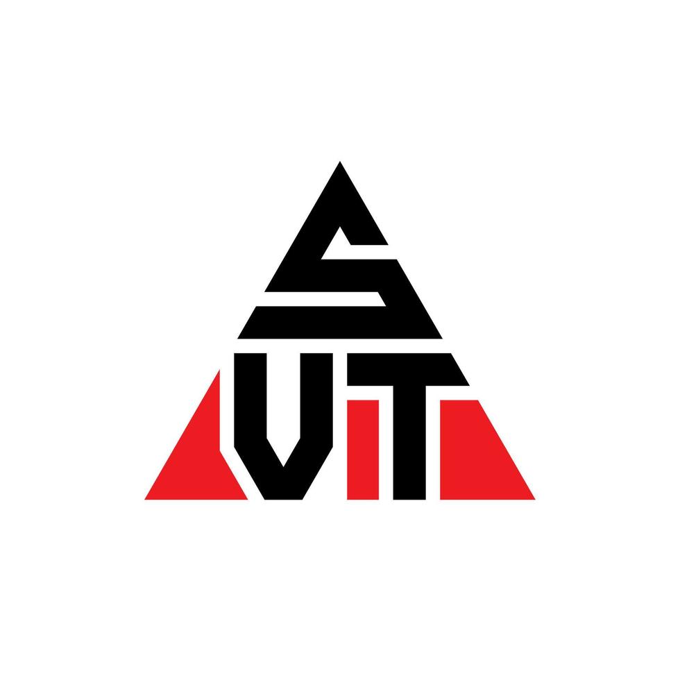 Svt Triangle Letter Logo Design With Triangle Shape Svt Triangle Logo Design Monogram Svt