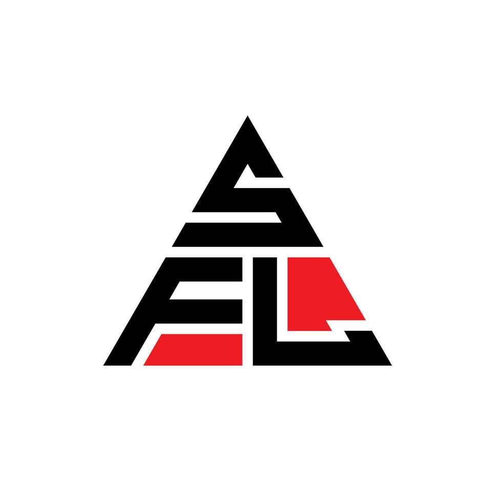 Sfl Triangle Letter Logo Design With Triangle Shape Sfl Triangle Logo