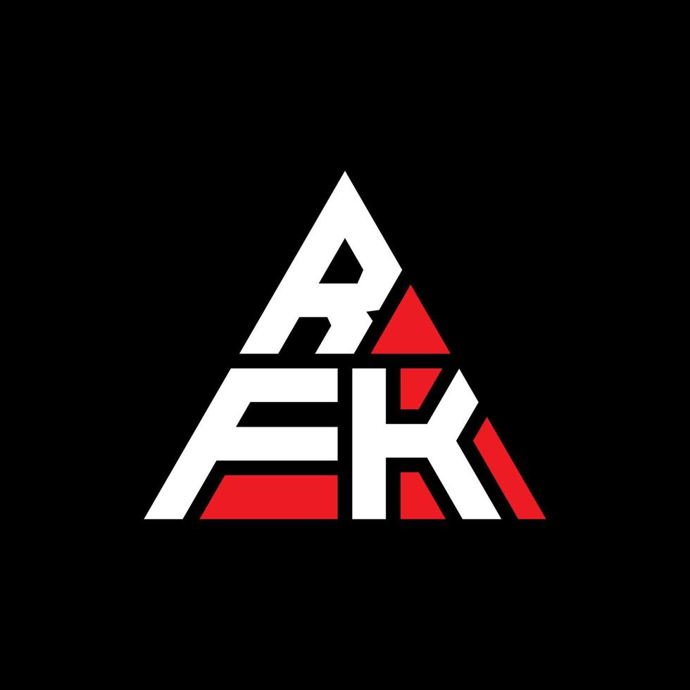 Rfk Triangle Letter Logo Design With Triangle Shape Rfk Triangle Logo Design Monogram Rfk