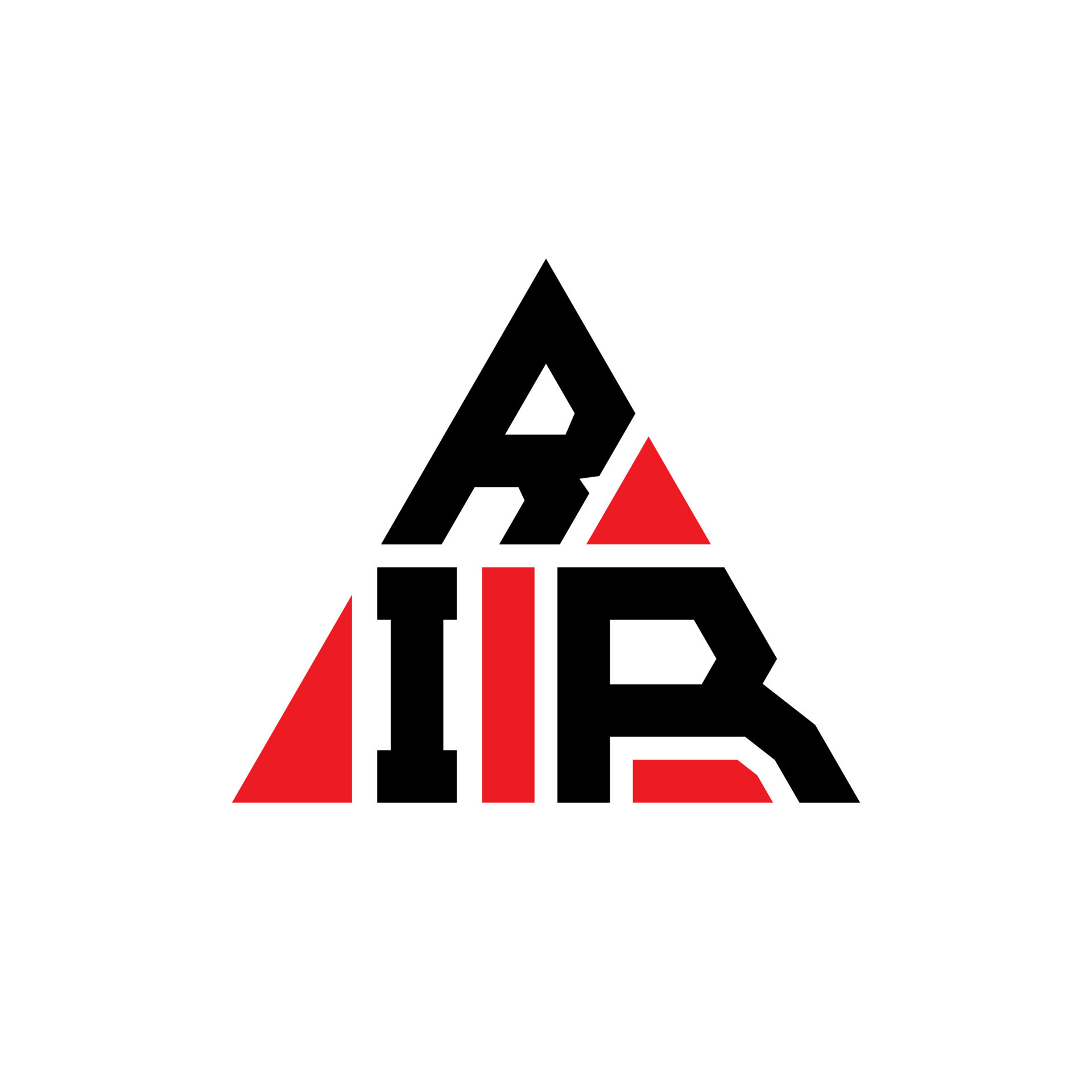 diseño de logotipo de letra de triángulo rir con forma de triángulo. monograma de diseño del ...