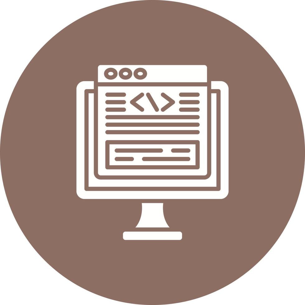 Coding Glyph Circle Background Icon 9049917 Vector Art at Vecteezy