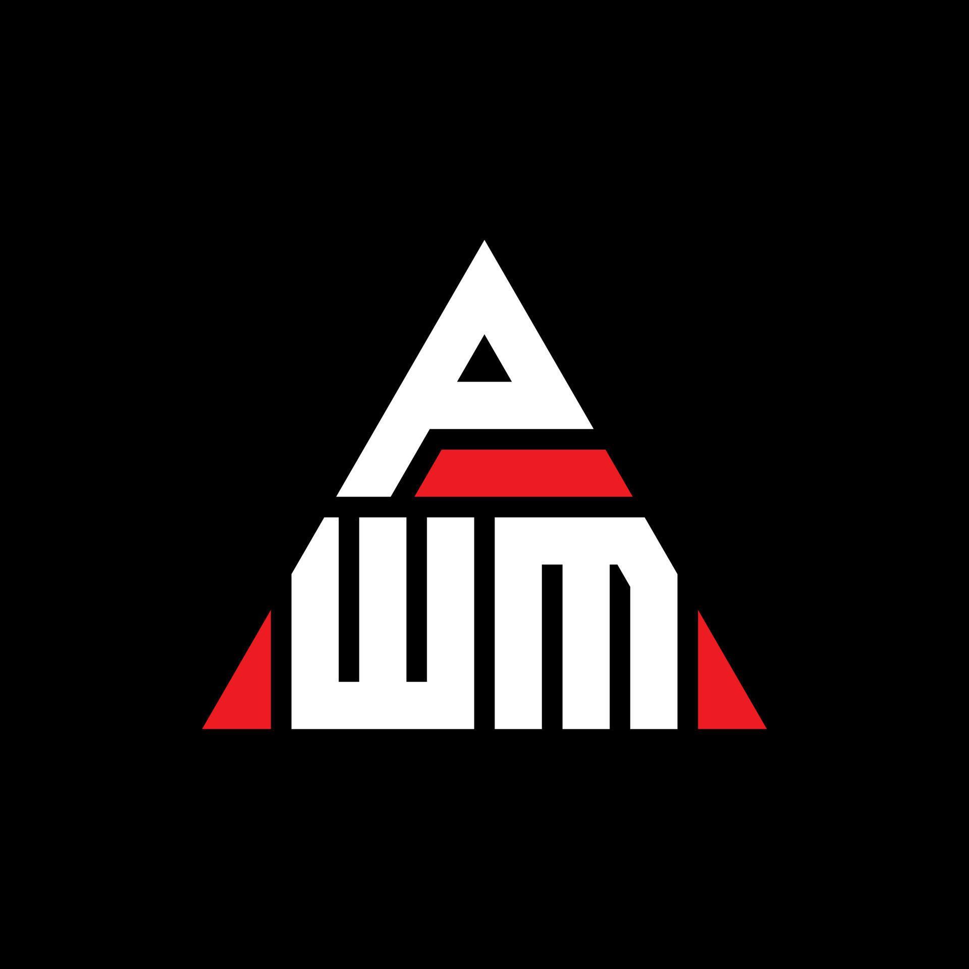 Pwm Triangle Letter Logo Design With Triangle Shape Pwm Triangle Logo Design Monogram Pwm