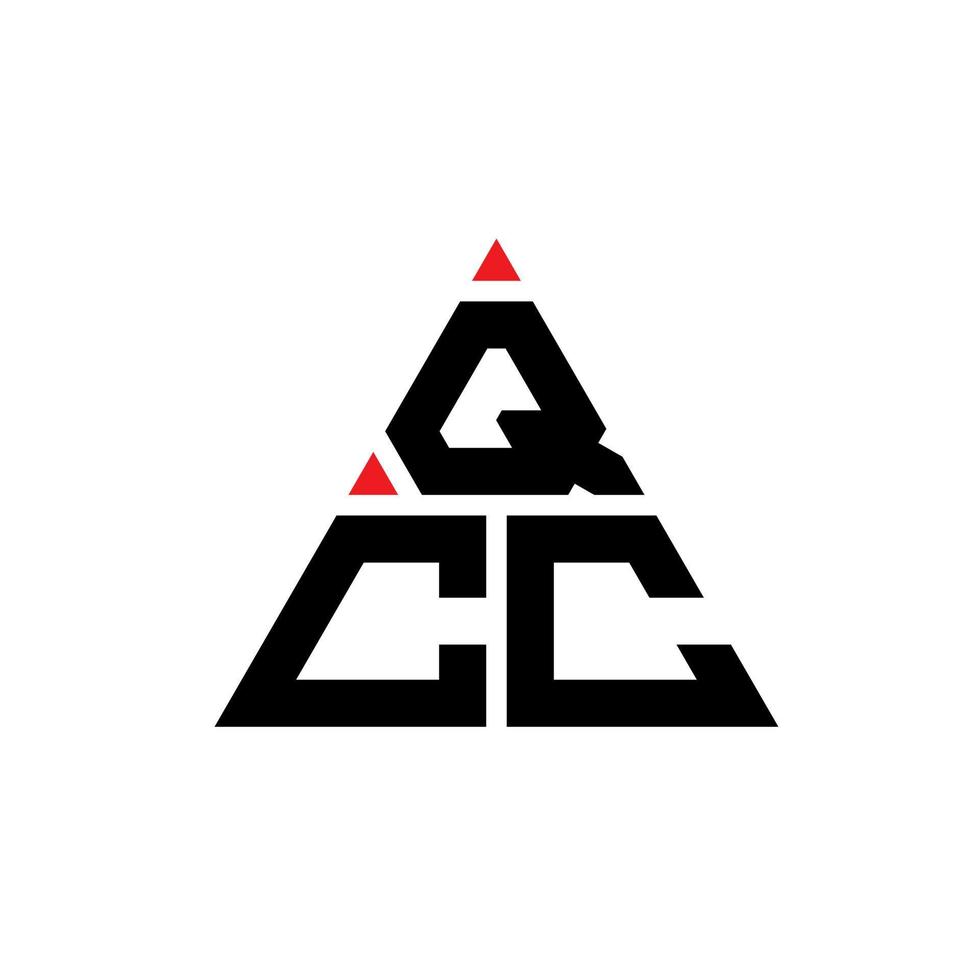 Qcc Triangle Letter Logo Design With Triangle Shape Qcc Triangle Logo Design Monogram Qcc