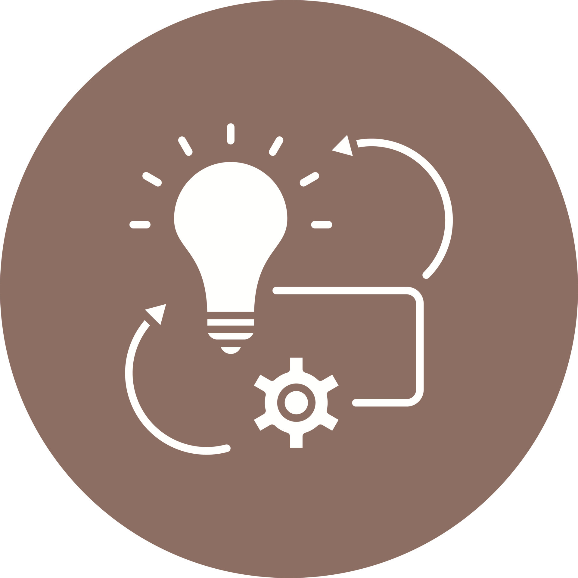 Project Implementation Glyph Circle Background Icon 9052201 Vector Art ...