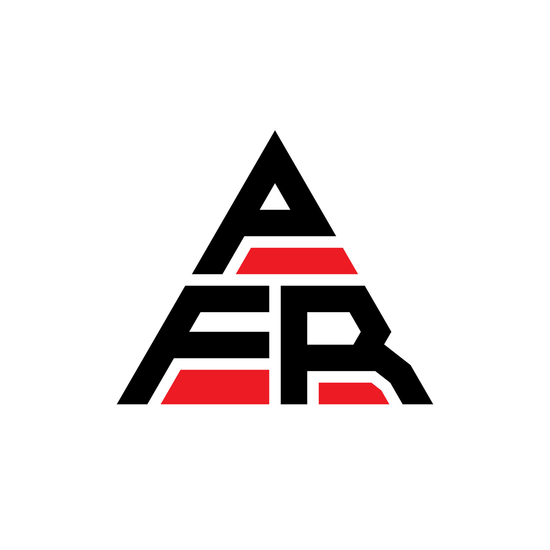 Pfr Triangle Letter Logo Design With Triangle Shape Pfr Triangle Logo