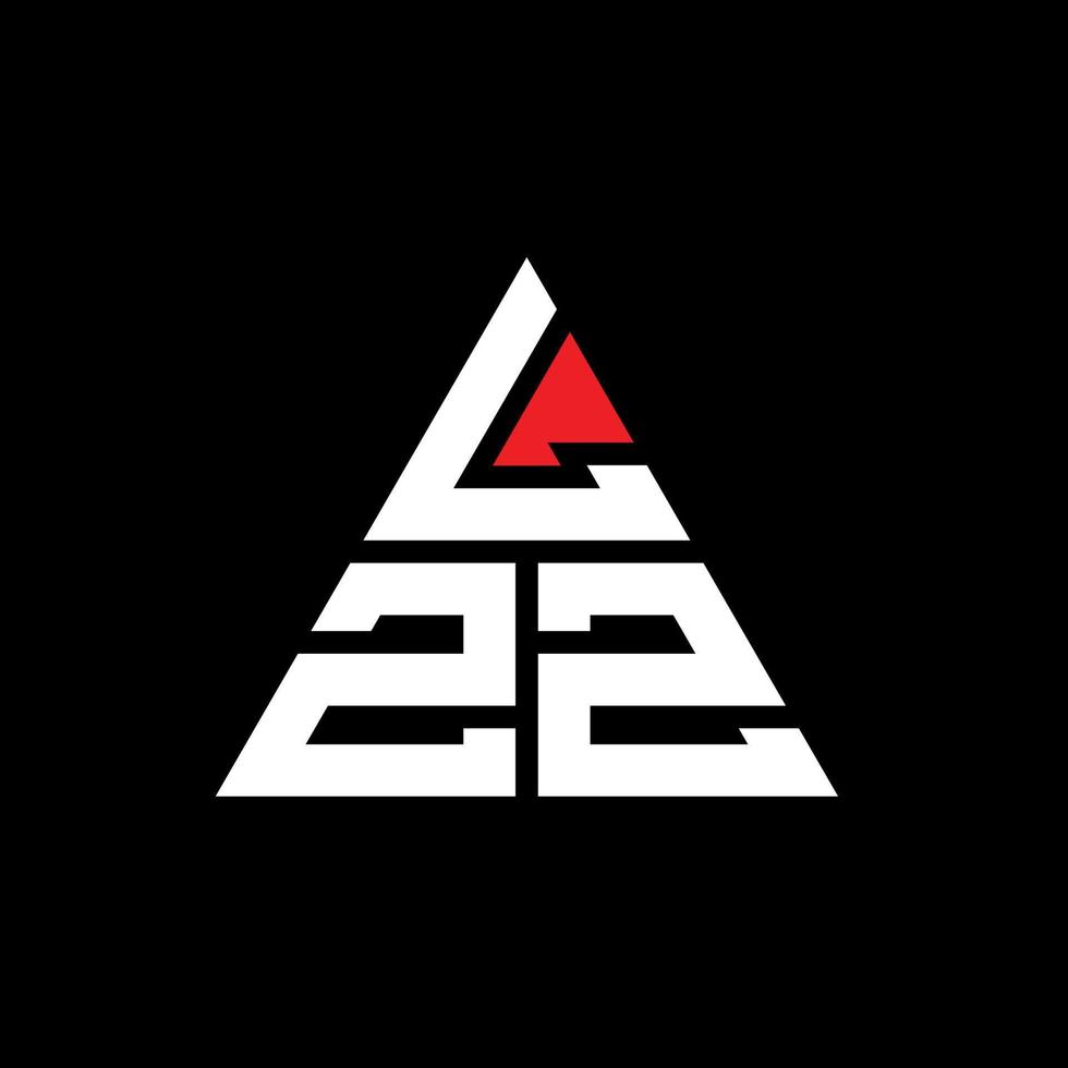 Diseño de logotipo de letra de triángulo lzz con forma de triángulo. Monograma de diseño del ...
