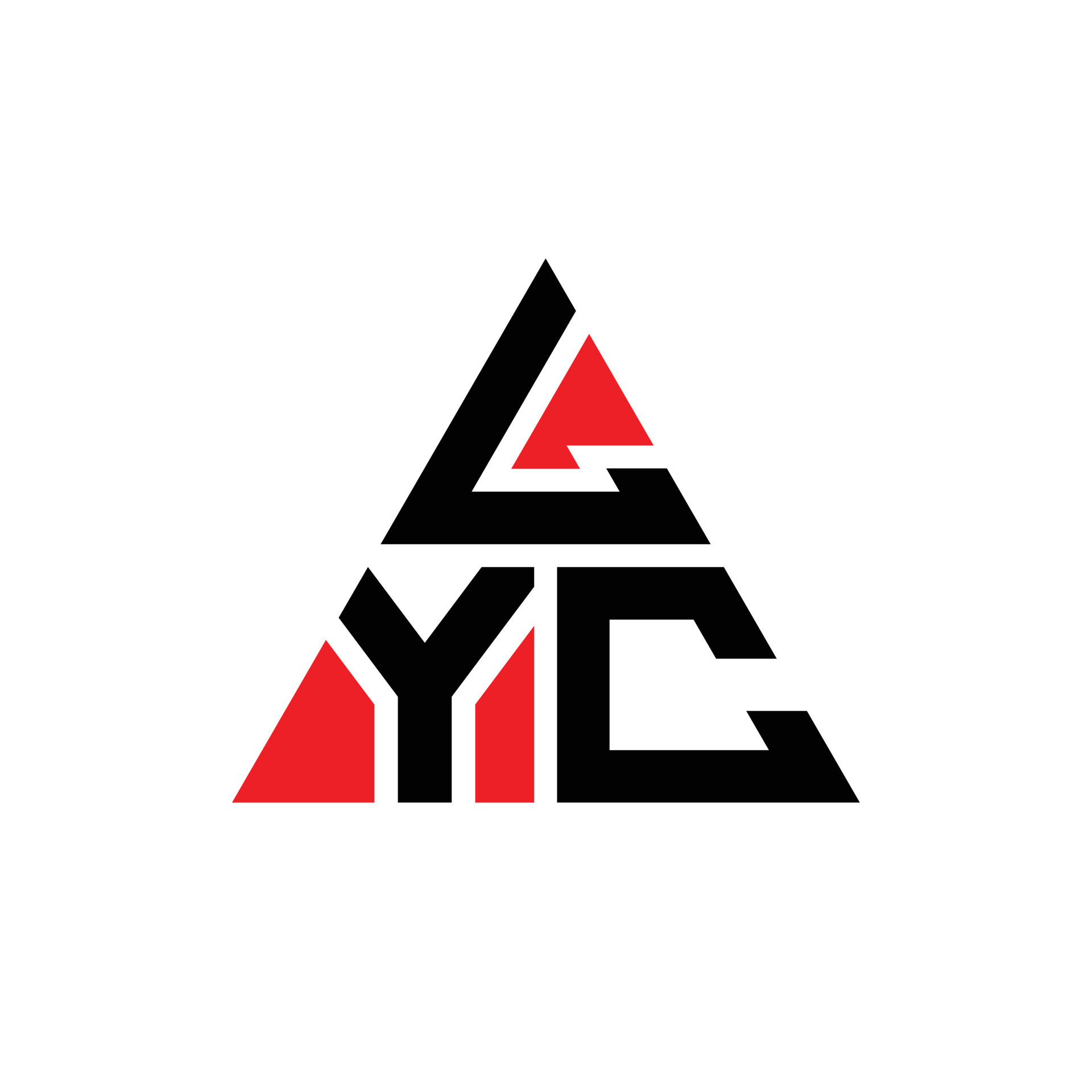 Lyc Triangle Letter Logo Design With Triangle Shape Lyc Triangle Logo Design Monogram Lyc