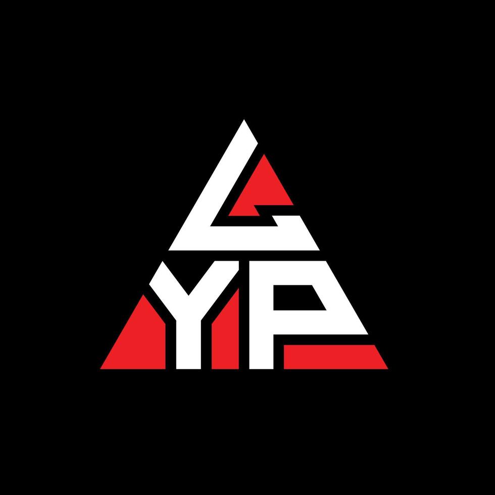 diseño de logotipo de letra de triángulo lyp con forma de triángulo. monograma de diseño de ...