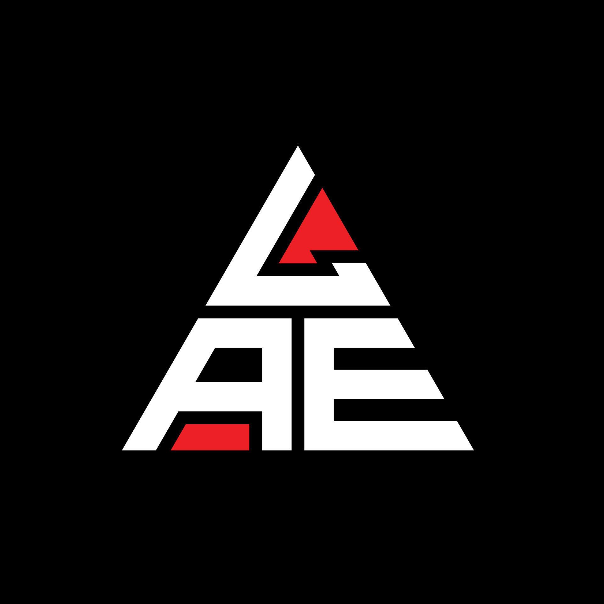 Lae Triangle Letter Logo Design With Triangle Shape Lae Triangle Logo Design Monogram Lae