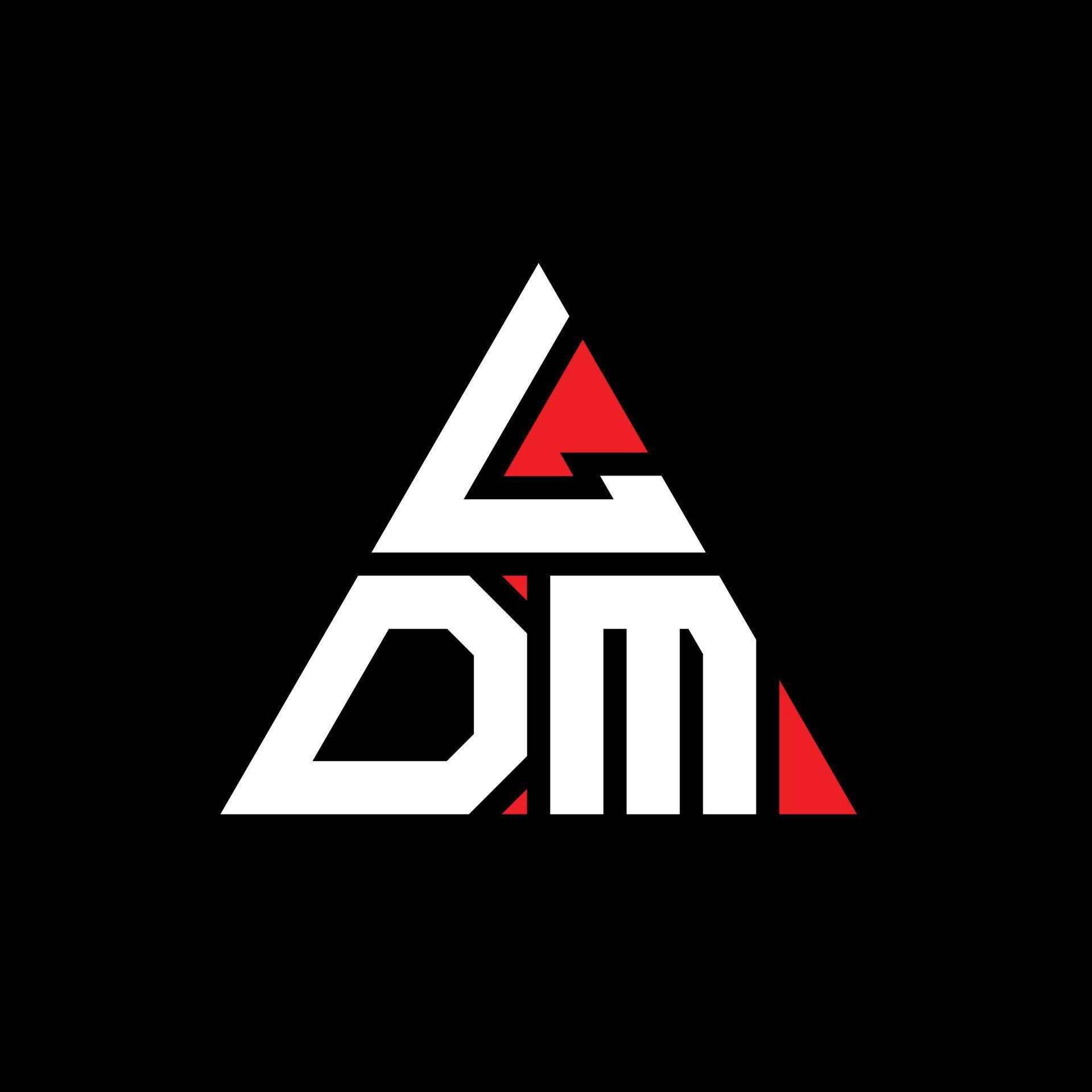 LDM triangle letter logo design with triangle shape. LDM triangle logo ... LDM triangle letter logo design with triangle shape. LDM triangle logo ...