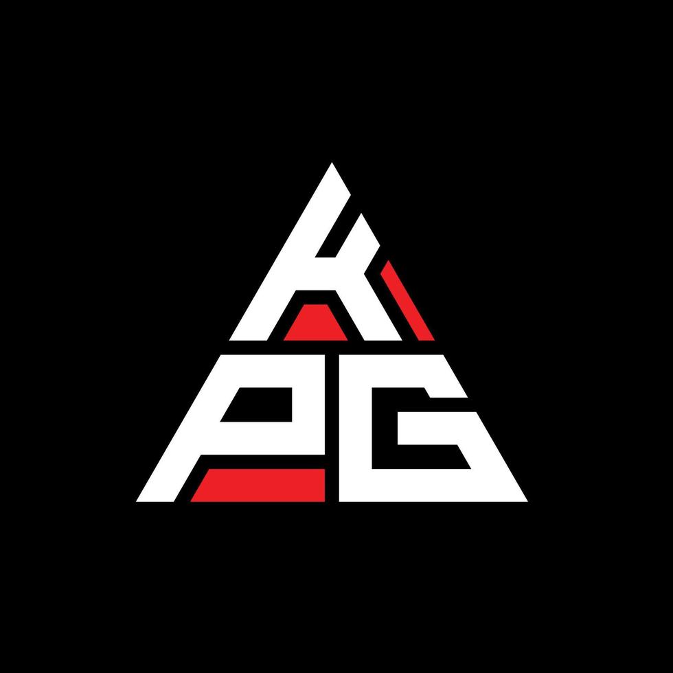 KPG triangle letter logo design with triangle shape. KPG triangle logo design monogram. KPG ...