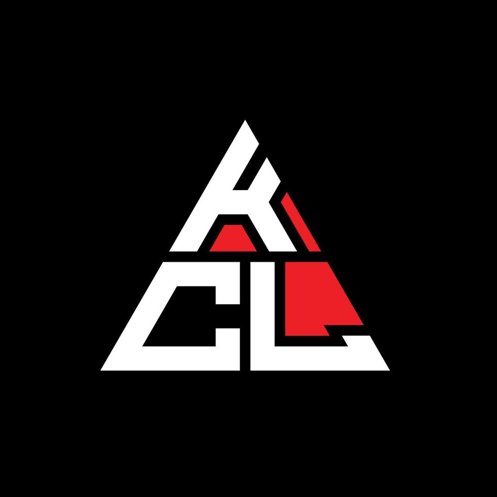 diseño de logotipo de letra triangular kcl con forma de triángulo. monograma de diseño de ...