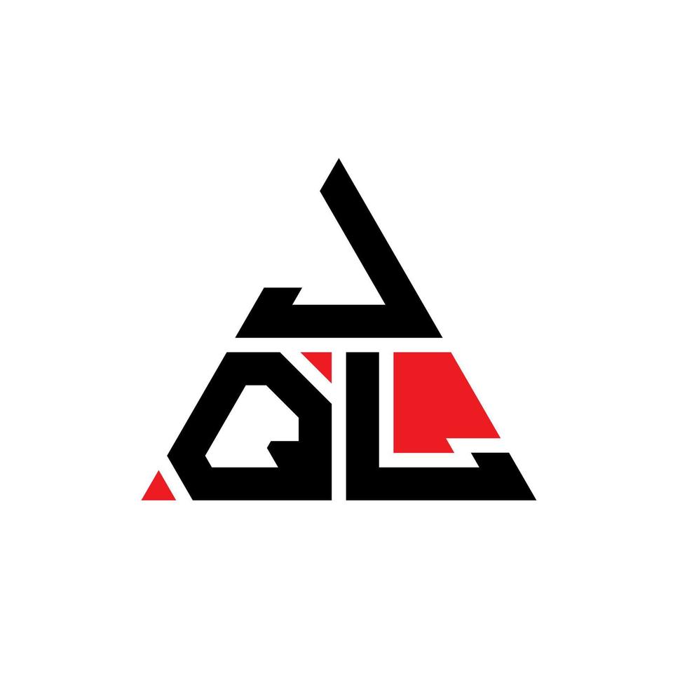 JQL triangle letter logo design with triangle shape. JQL triangle logo ...
