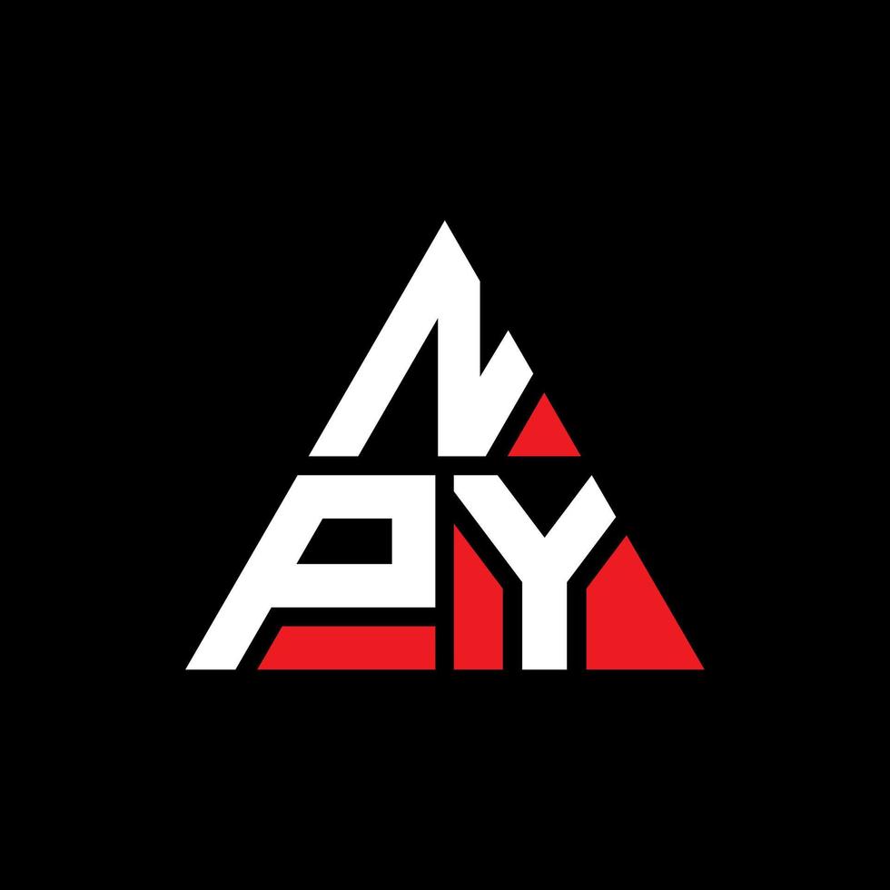 NPY triangle letter logo design with triangle shape. NPY triangle logo design monogram. NPY ...