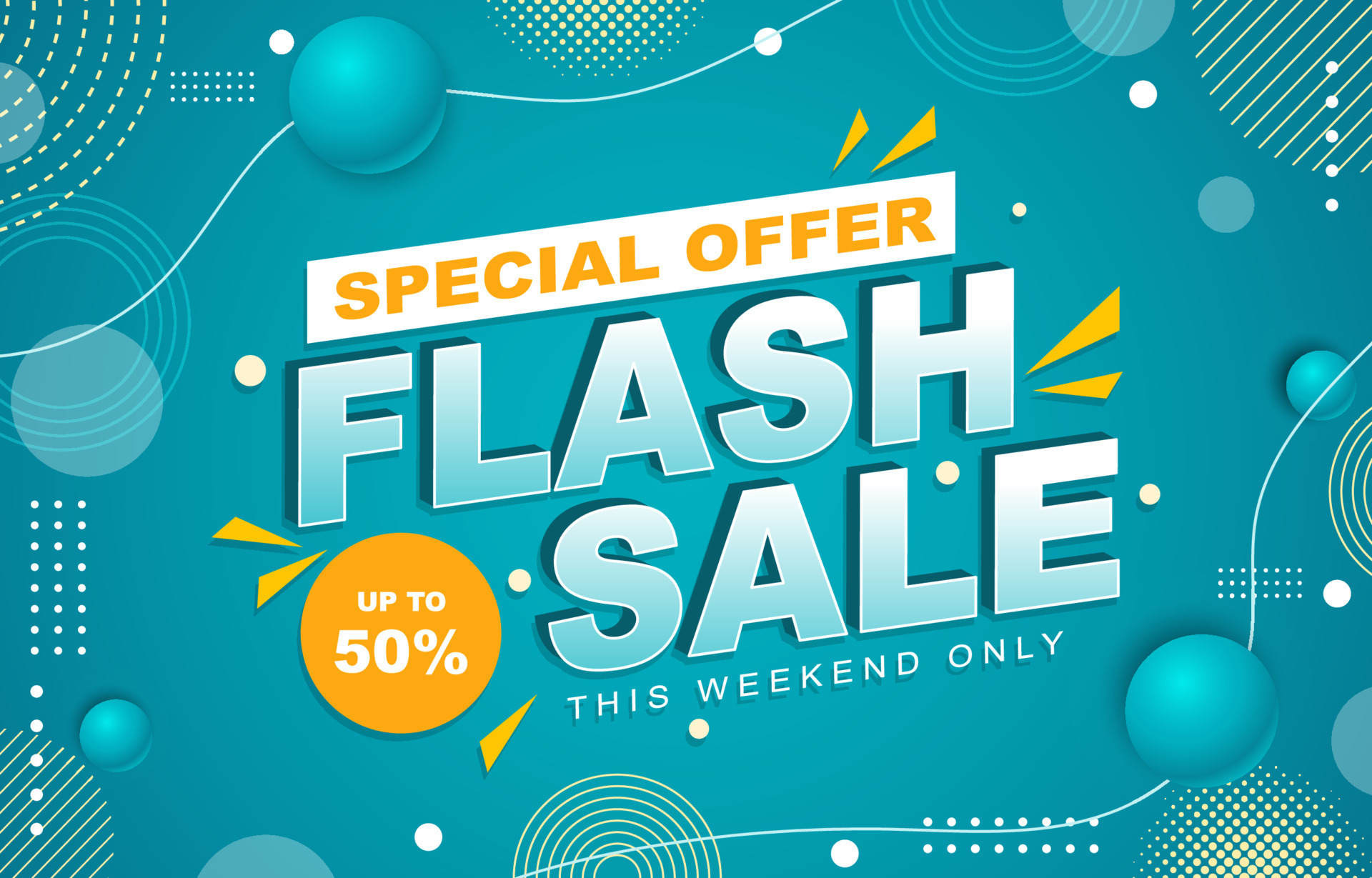 Flash Sale Poster Concept 9087781 Vector Art at Vecteezy