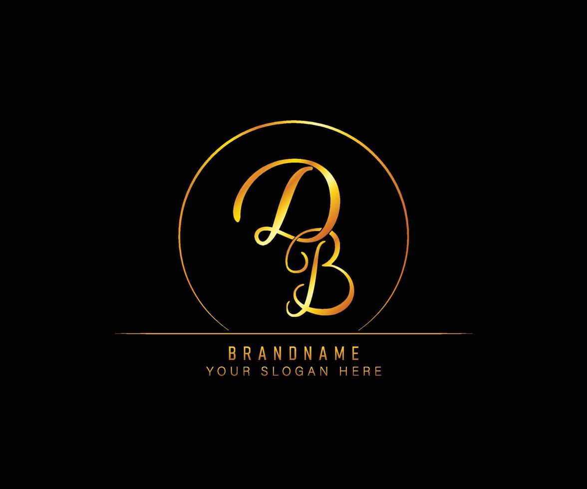 Monogram Logo With Letter Db Creative Typography Logo For Company Or