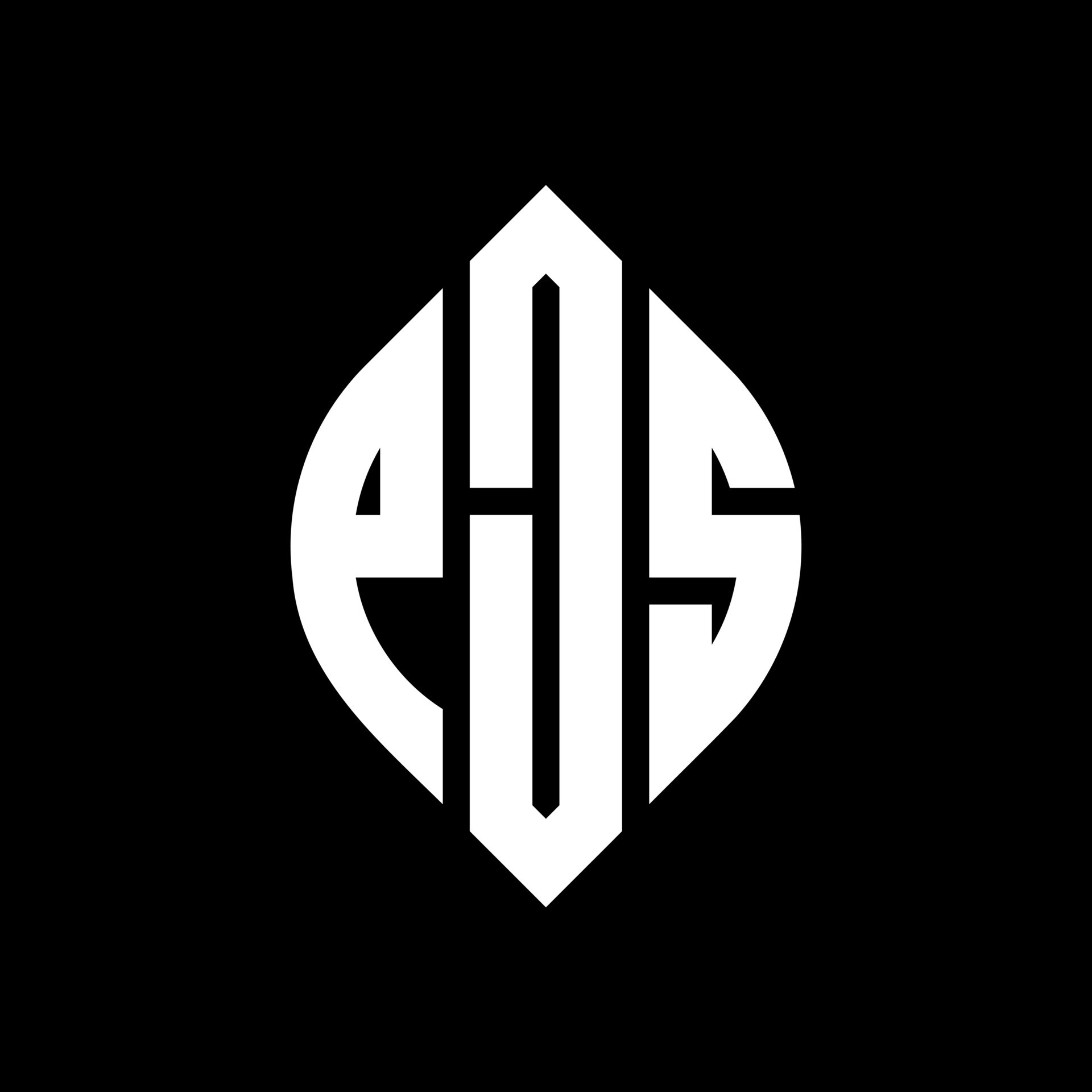 Pjs Circle Letter Logo Design With Circle And Ellipse Shape Pjs Ellipse Letters With