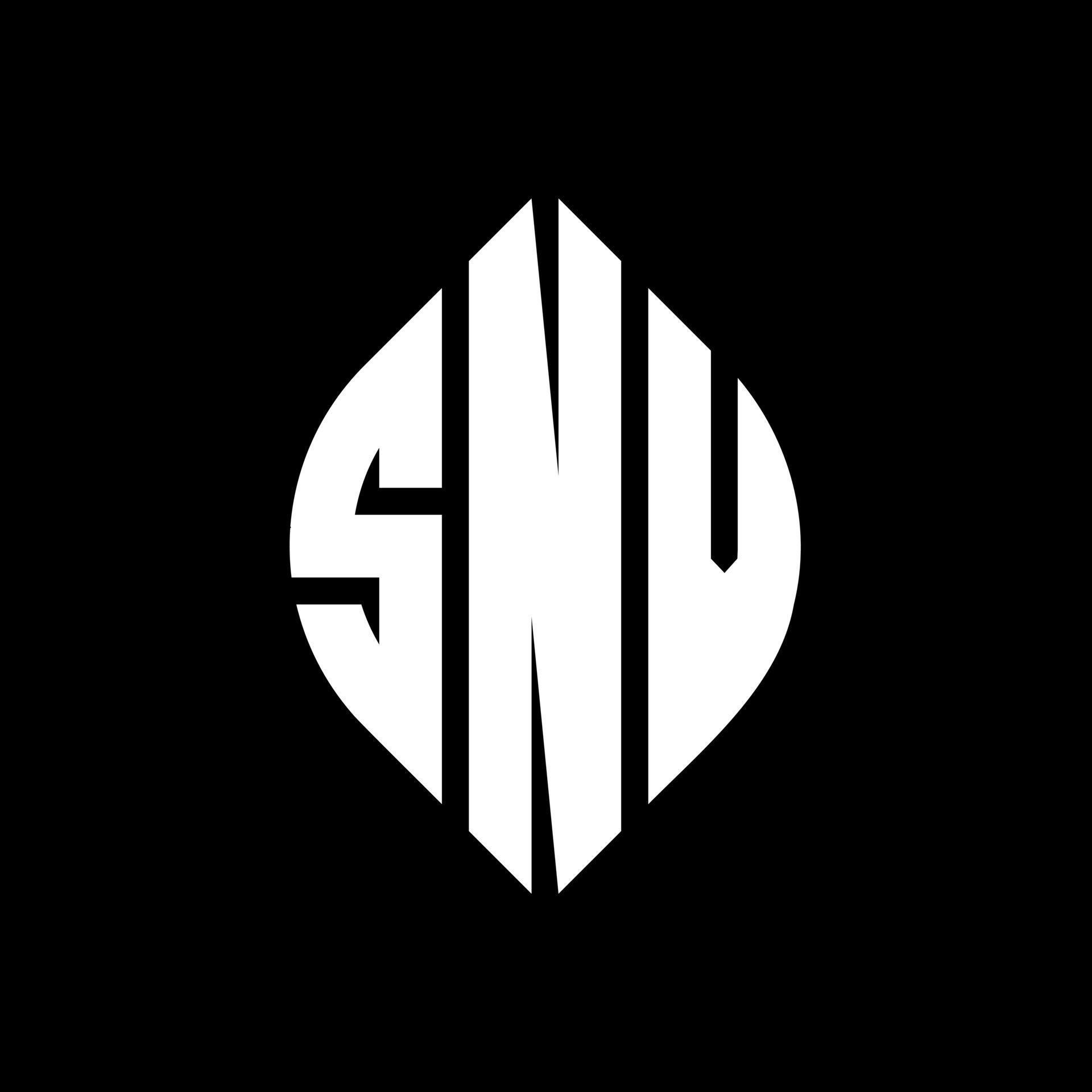 Snv Circle Letter Logo Design With Circle And Ellipse Shape Snv Ellipse Letters With