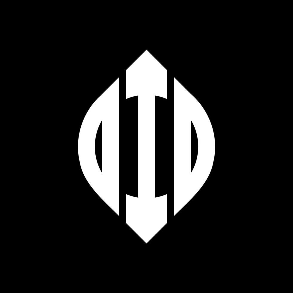 diseño de logotipo de letra de círculo oio con forma de círculo y ...