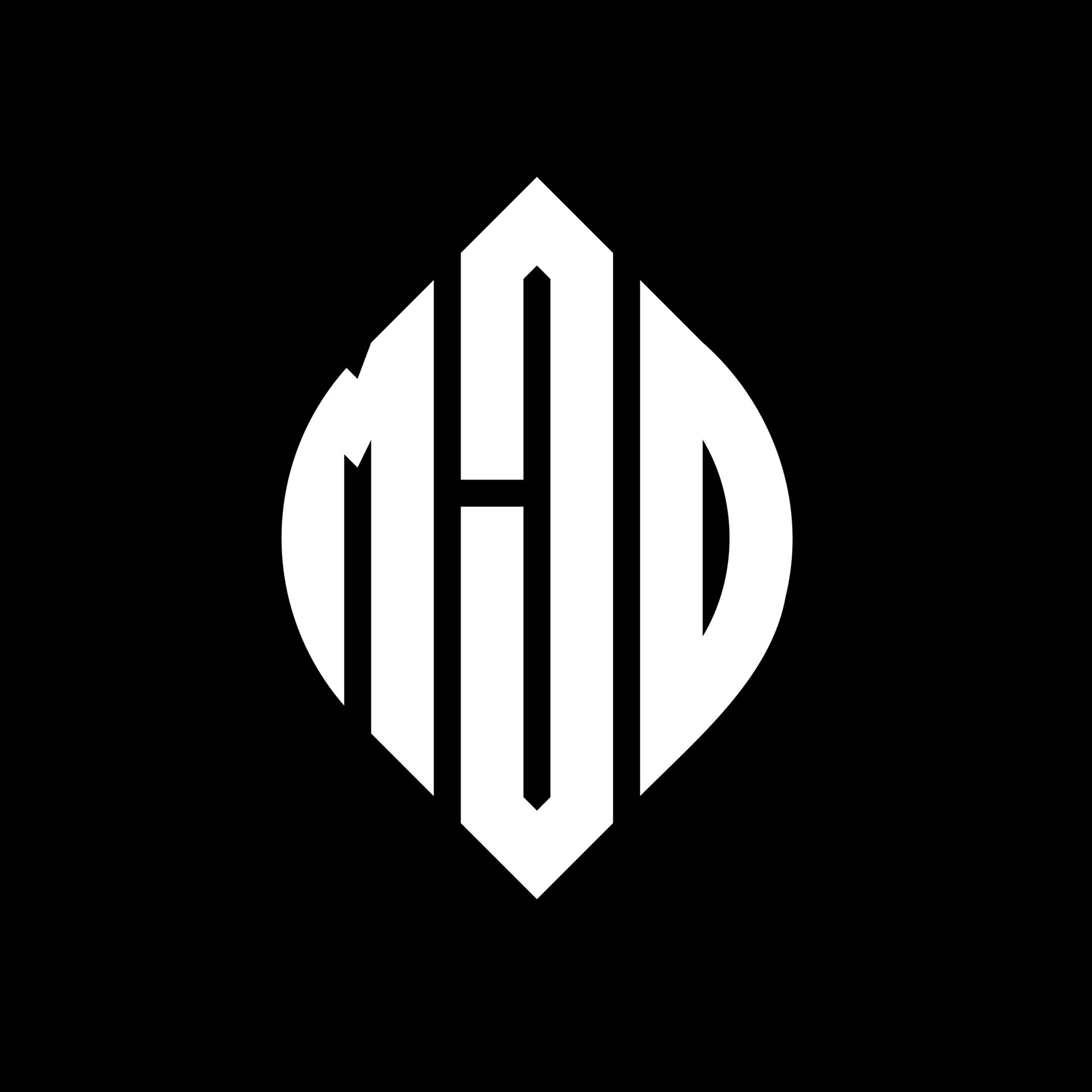 diseño de logotipo de letra de círculo mjd con forma de círculo y elipse. Letras de elipse mjd ...