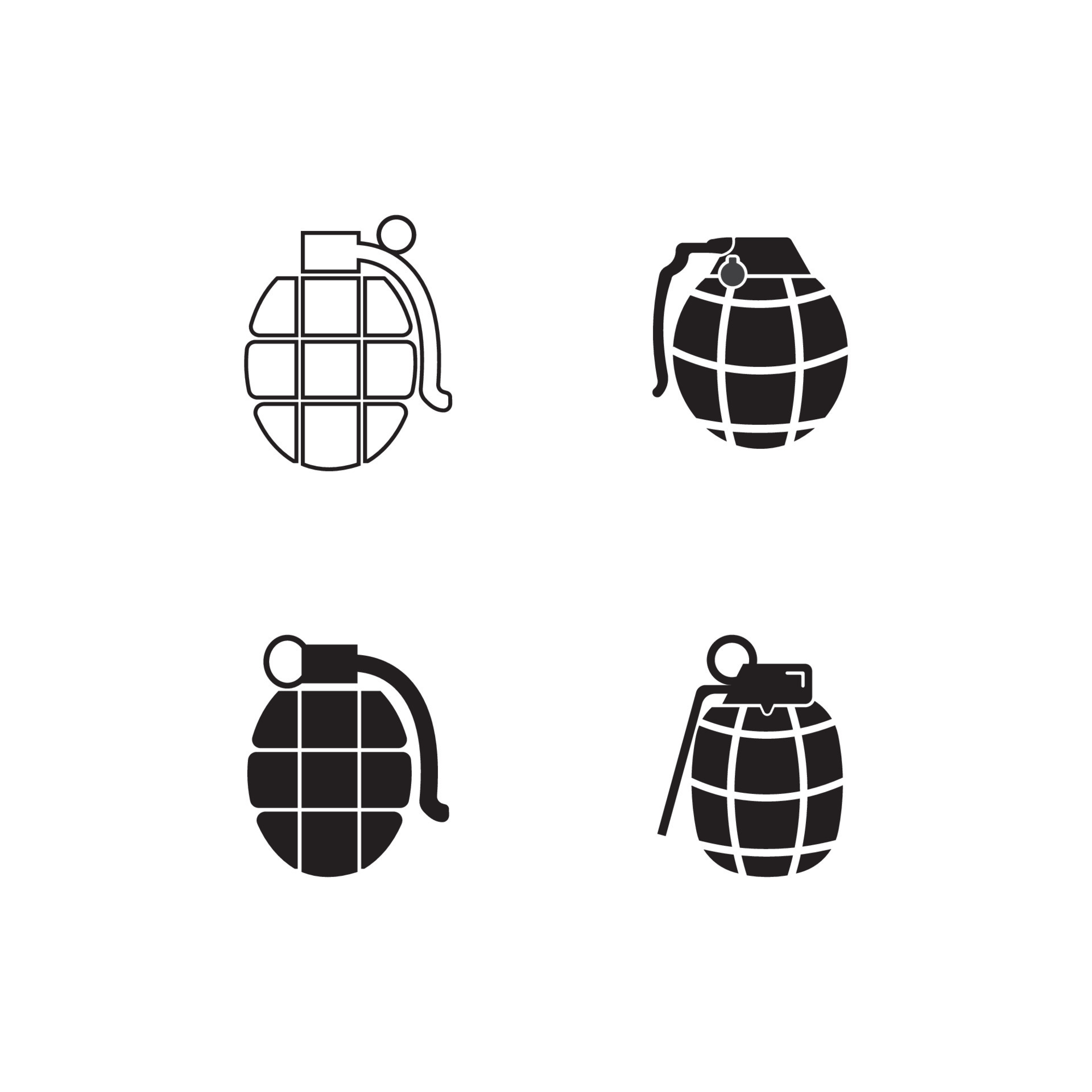 Grenade icon vector illustration design template 9107266 Vector Art at ...