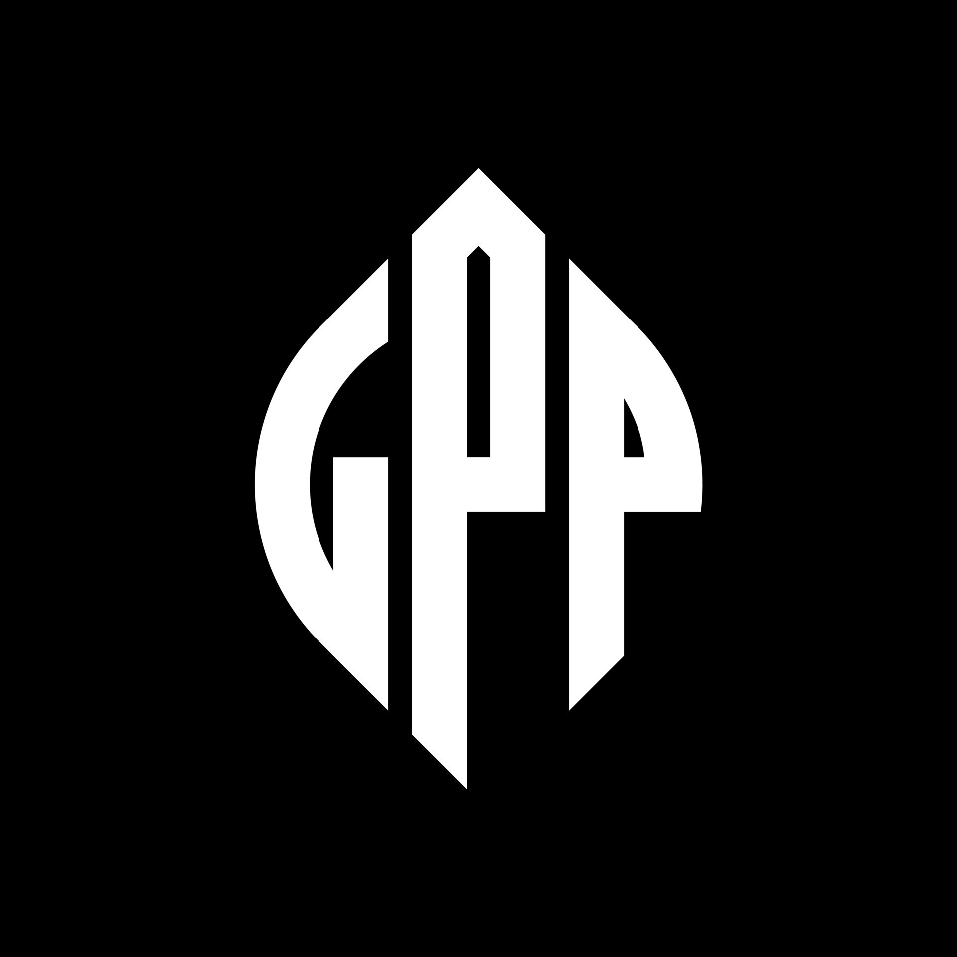 diseño de logotipo de letra de círculo lpp con forma de círculo y ... diseño de logotipo de letra de círculo lpp con forma de círculo y ...