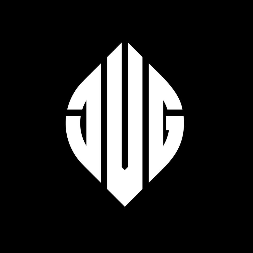 JVG circle letter logo design with circle and ellipse shape. JVG ellipse letters with ...