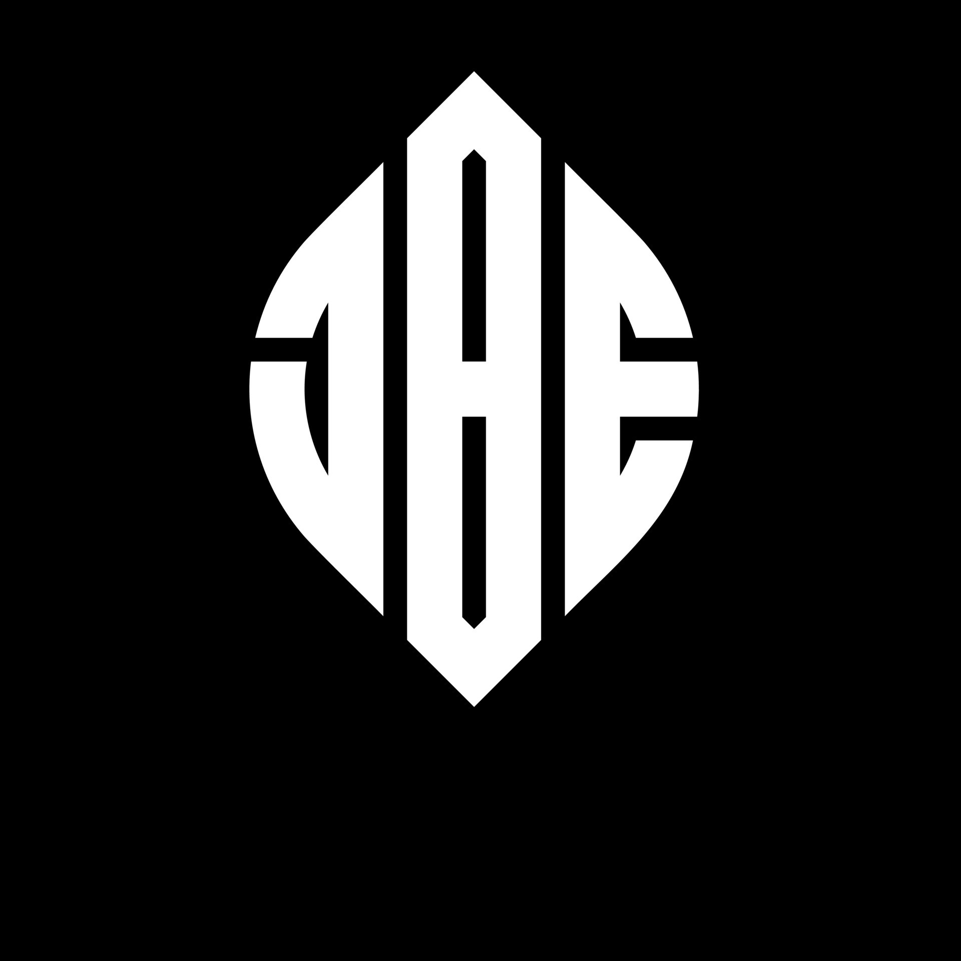 diseño de logotipo de letra de círculo jbe con forma de círculo y elipse. jbe letras elipses con ...