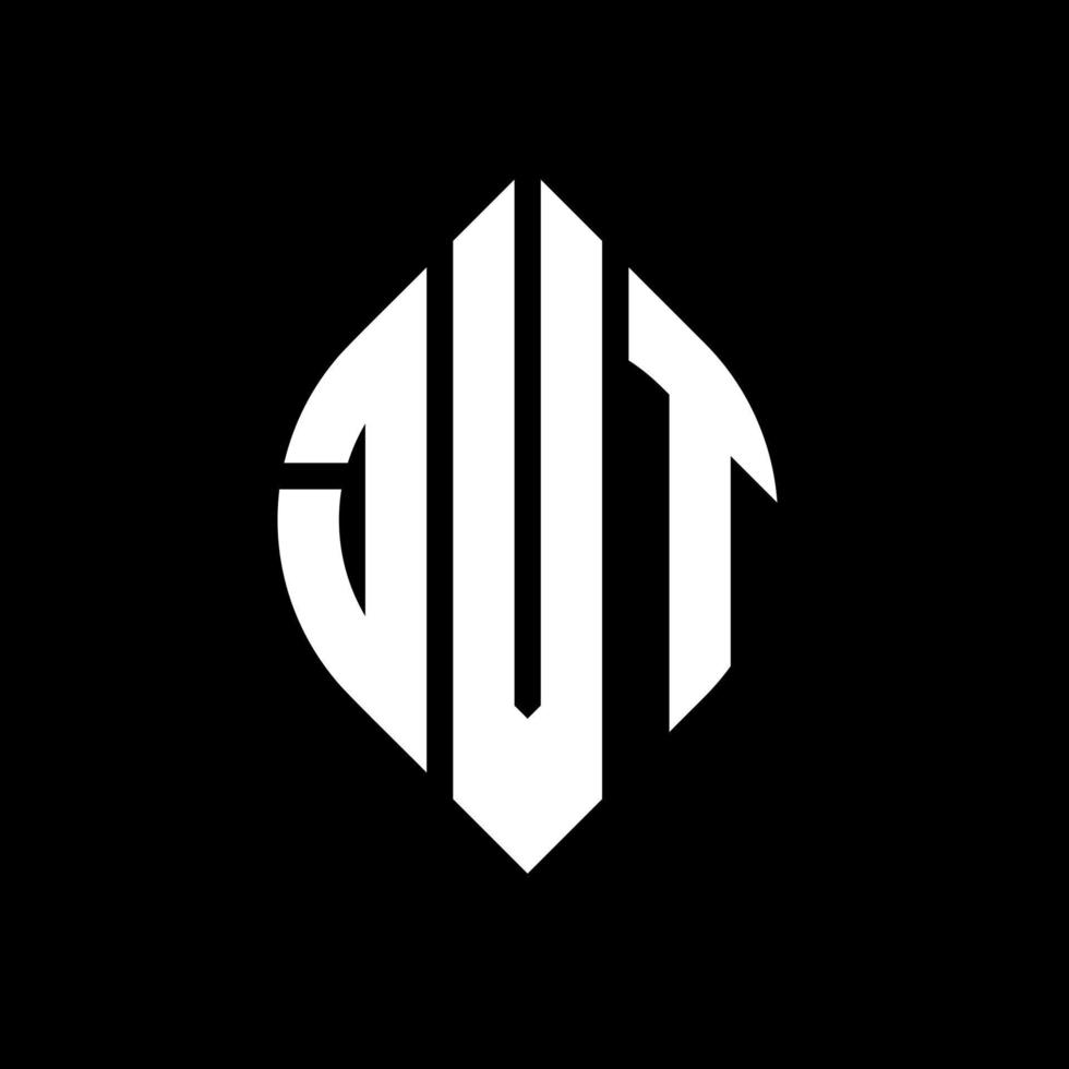 Jvt Circle Letter Logo Design With Circle And Ellipse Shape Jvt Ellipse Letters With