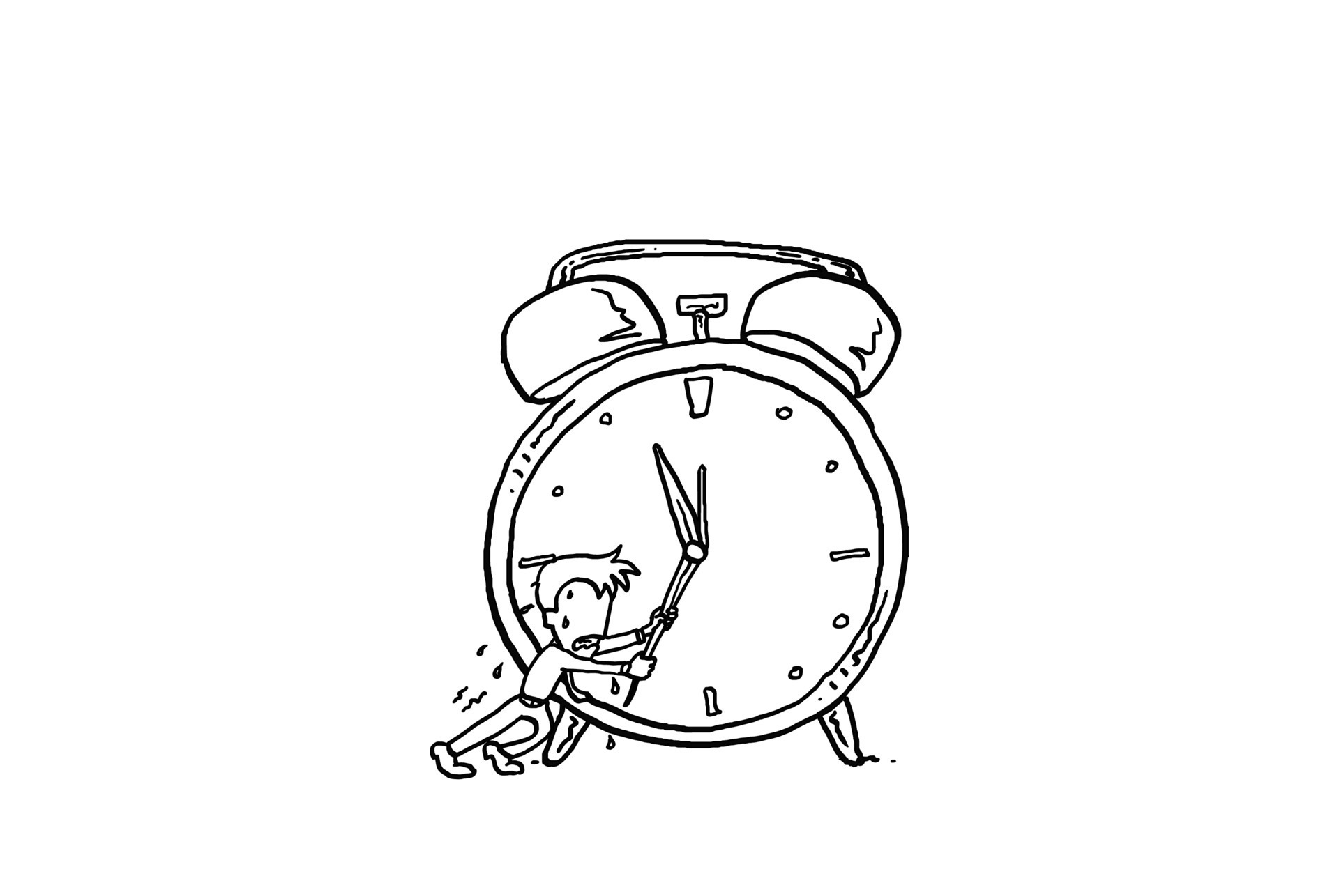 Young Businessman Try To Stop Time Concept Of Deadline Cartoon Vector young-businessman-try-to-stop-time-concept-of-deadline-cartoon-vector