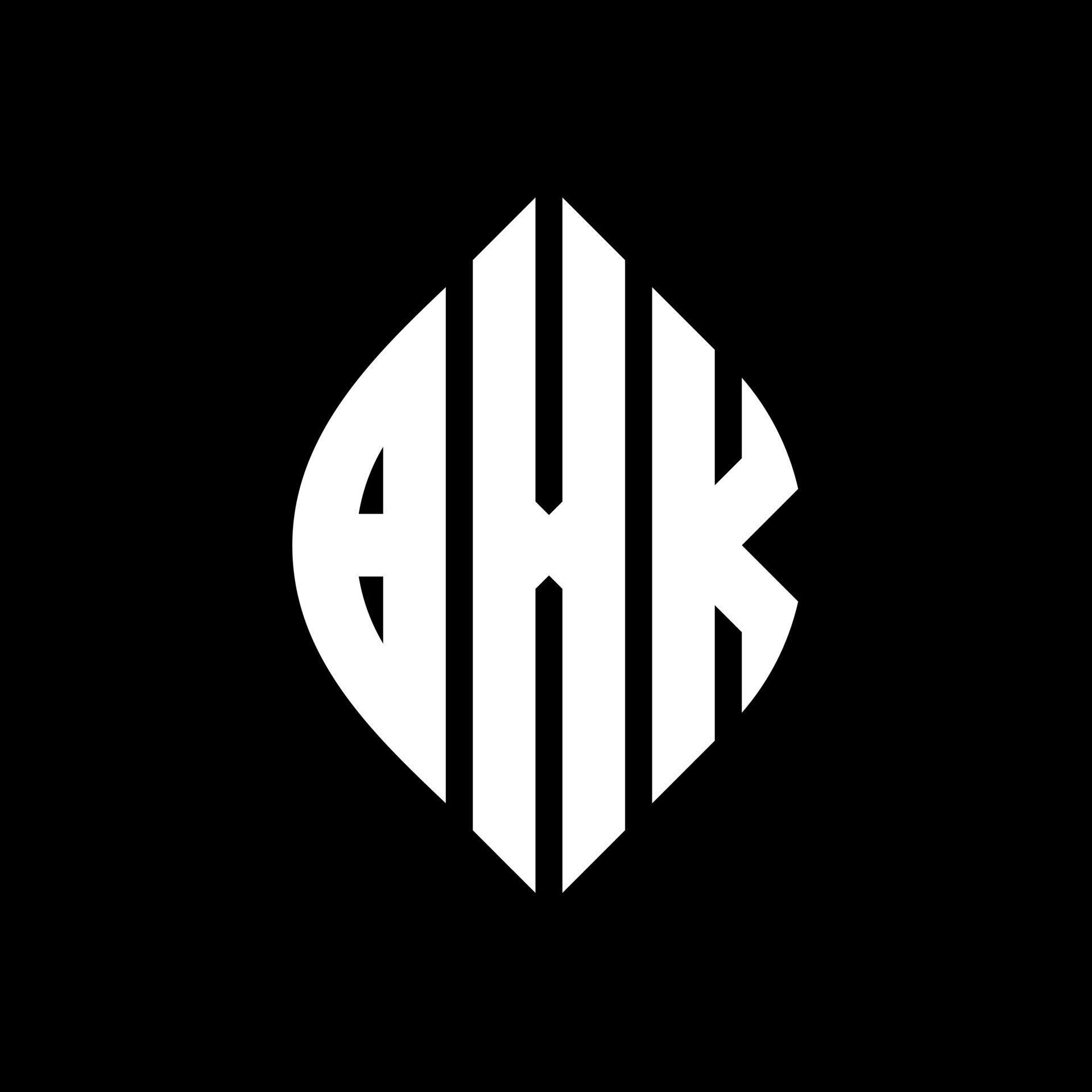 BXK circle letter logo design with circle and ellipse shape. BXK ellipse letters with ...