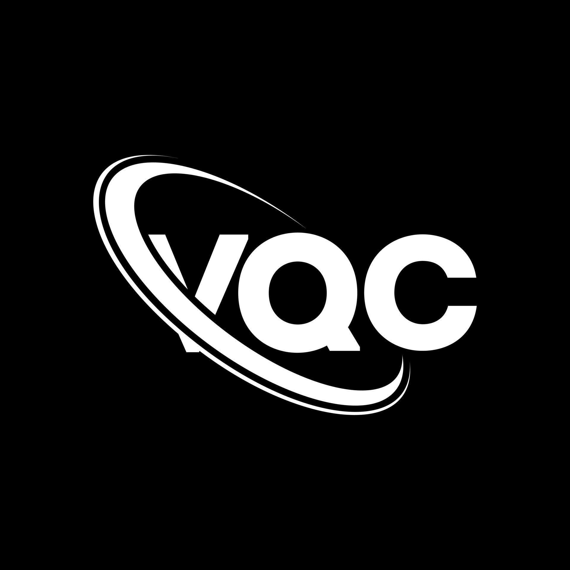 logotipo vqc. letra vqc. diseño del logotipo de la letra vqc. logotipo de iniciales vqc ...